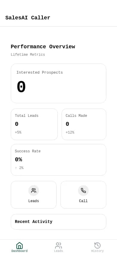 Sales AI Caller App