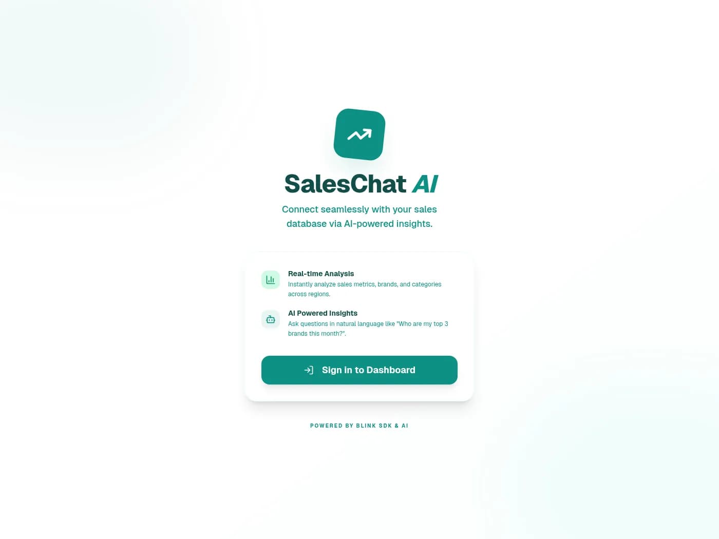 SalesChat AI Assistant