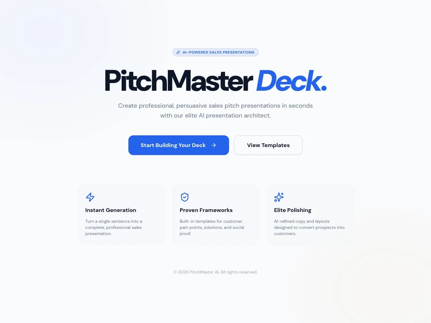 PitchMaster Deck