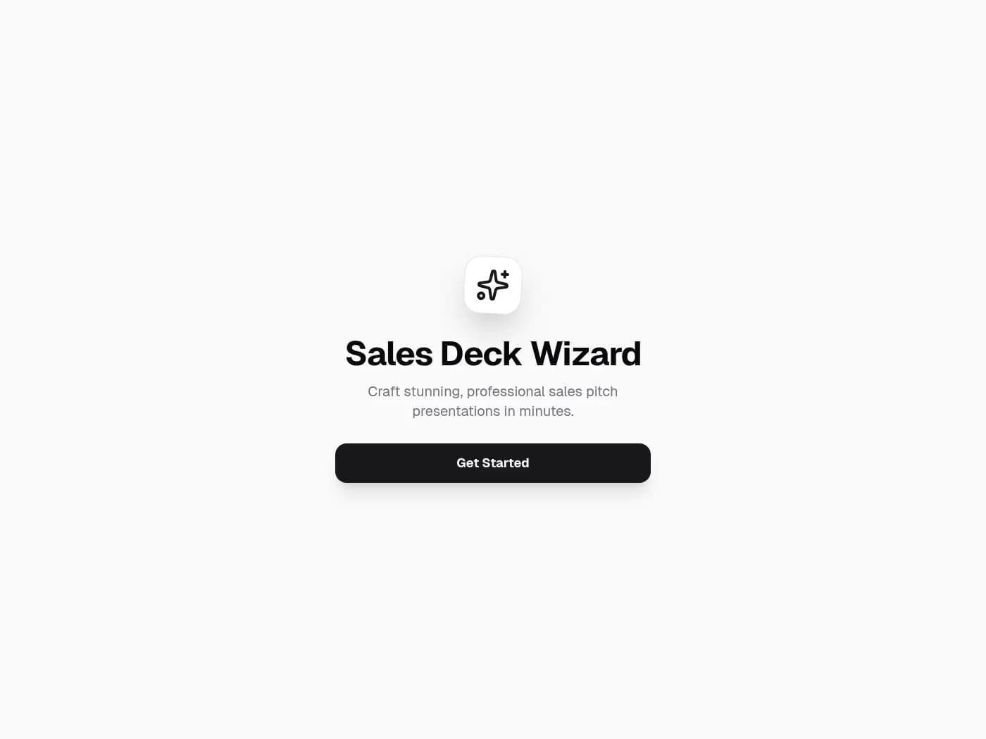Sales Deck Wizard