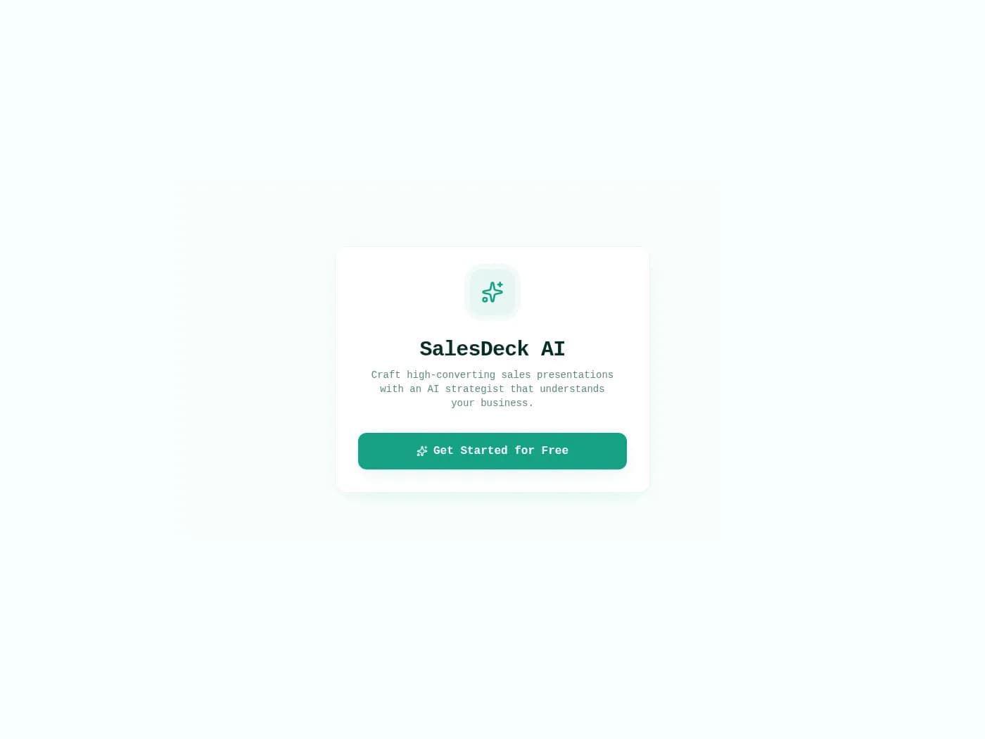 Sales Deck Creator