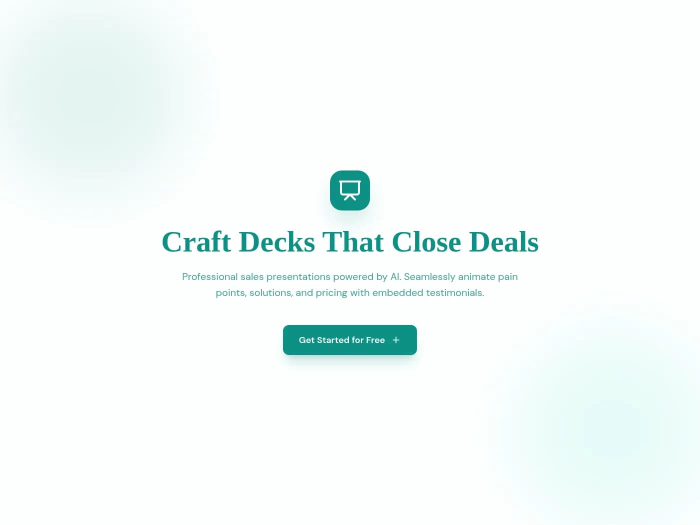 Sales Deck Pro