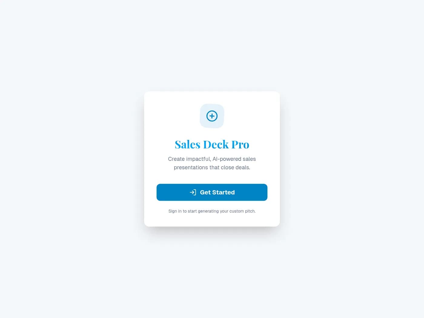 Sales Deck Pro