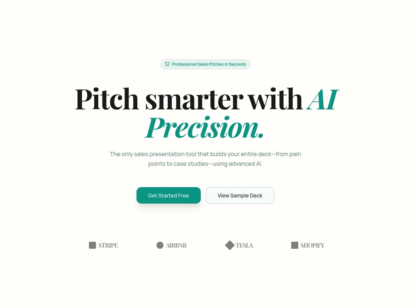 Sales Deck Pro