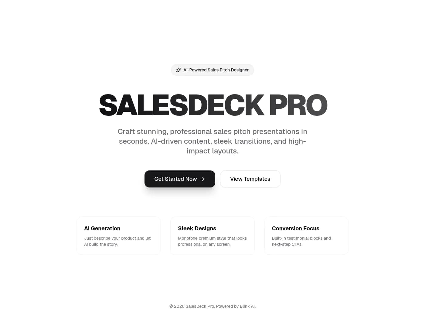 Sales Deck Pro
