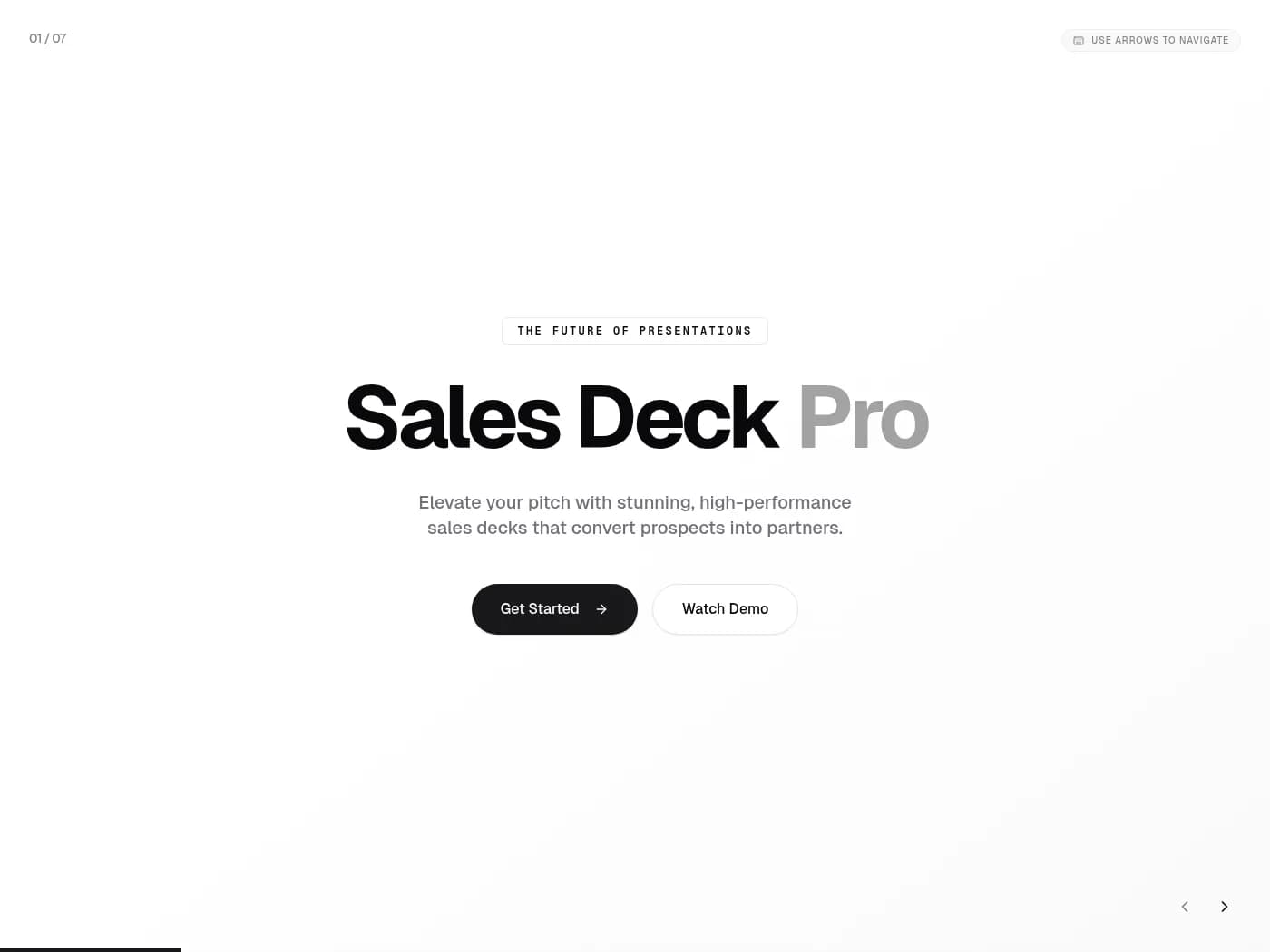 Sales Deck Pro