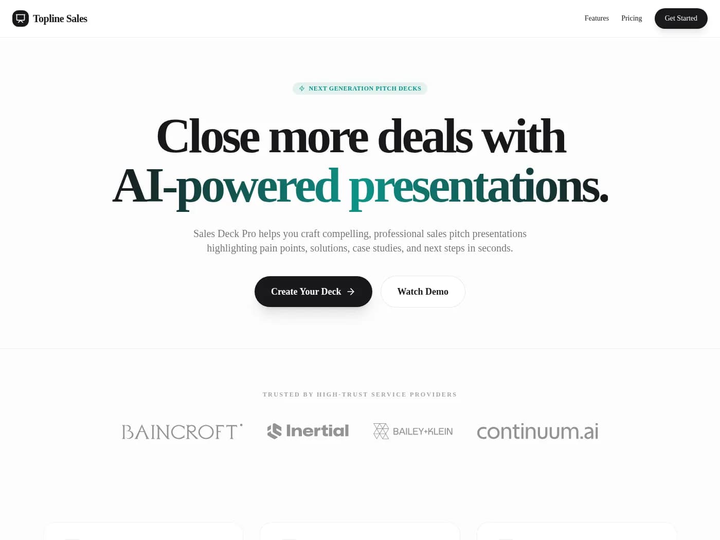 Sales Deck Pro