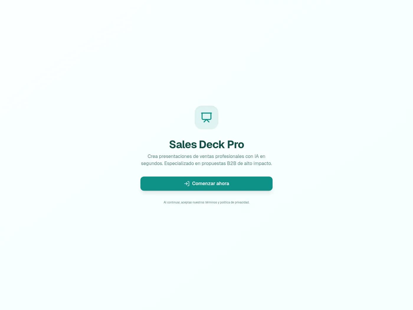 Sales Deck Pro