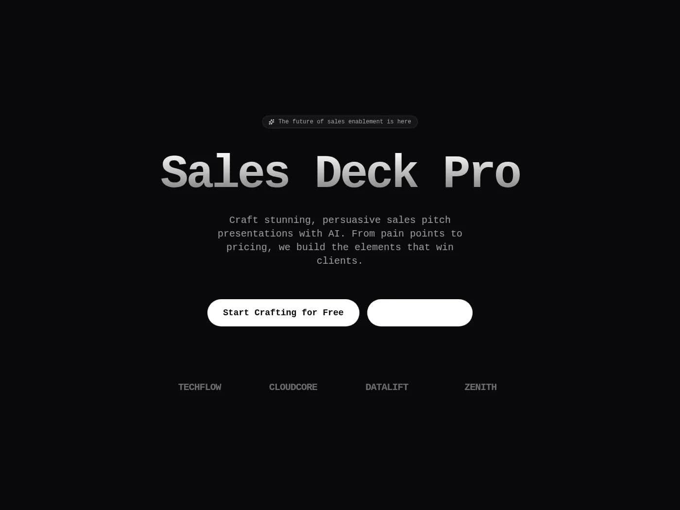 Sales Deck Pro