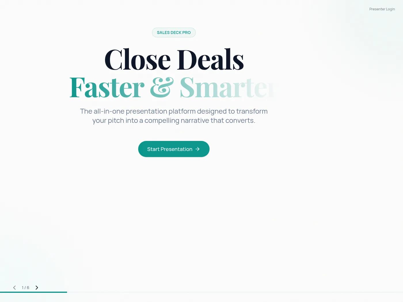 Sales Deck Pro
