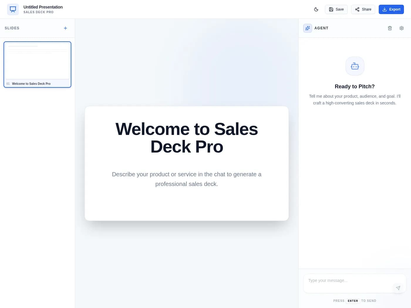 Sales Deck Pro
