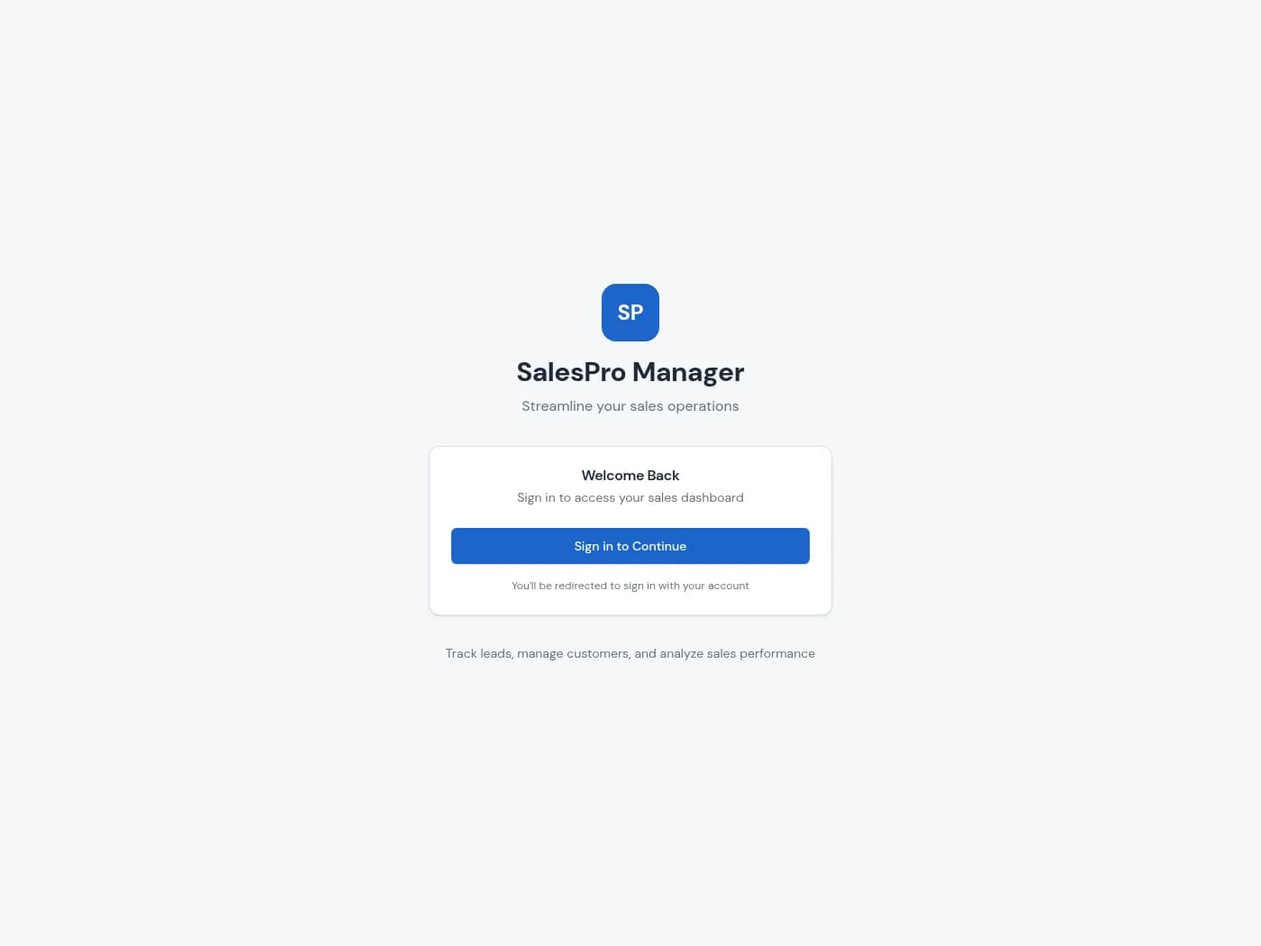 SalesPro Manager