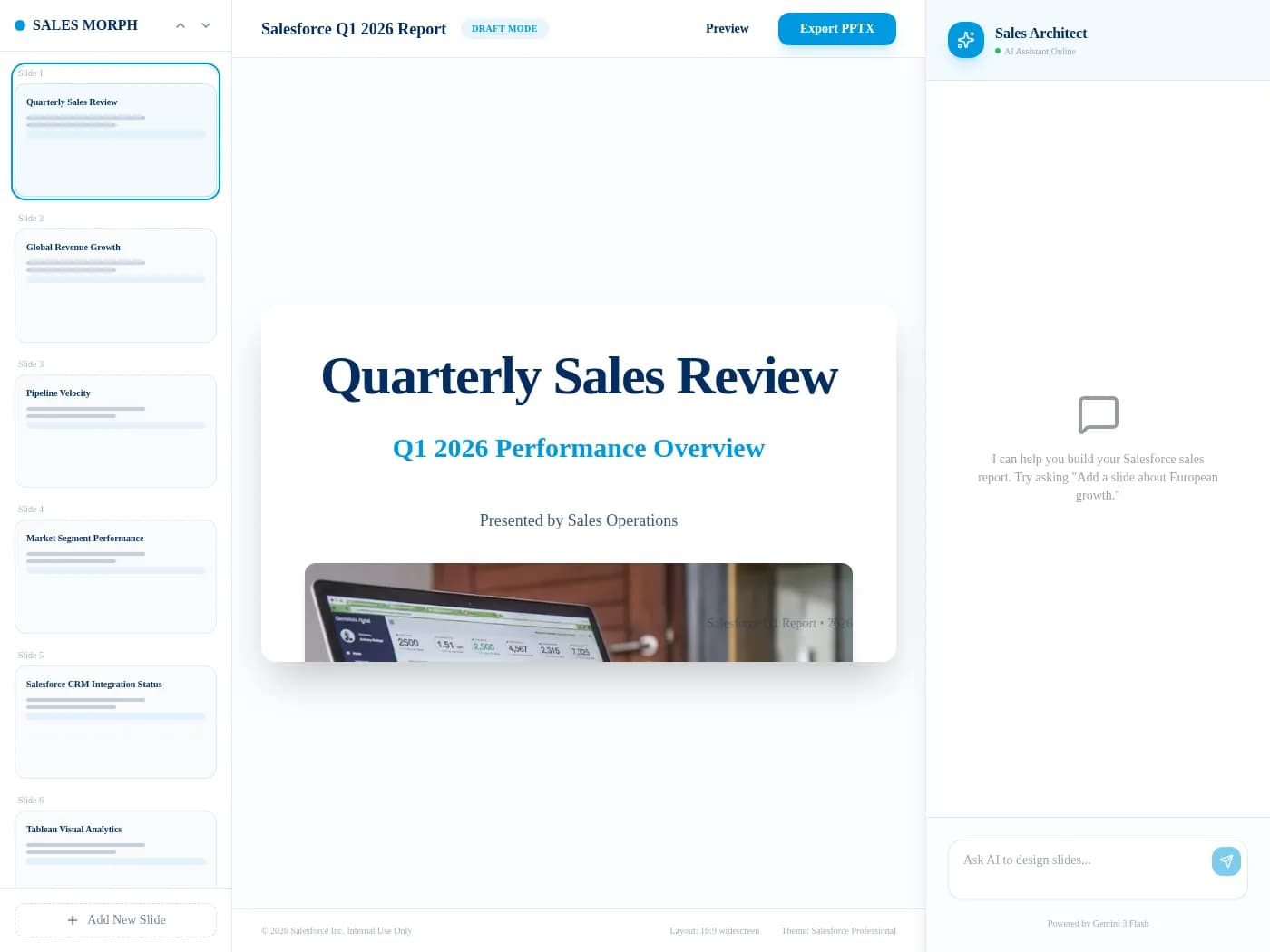 Morph Sales Report Deck