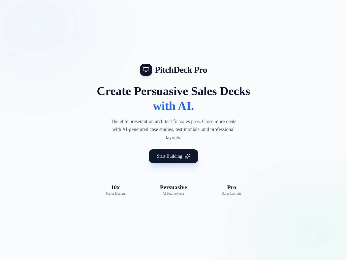 PitchDeck Pro Slides