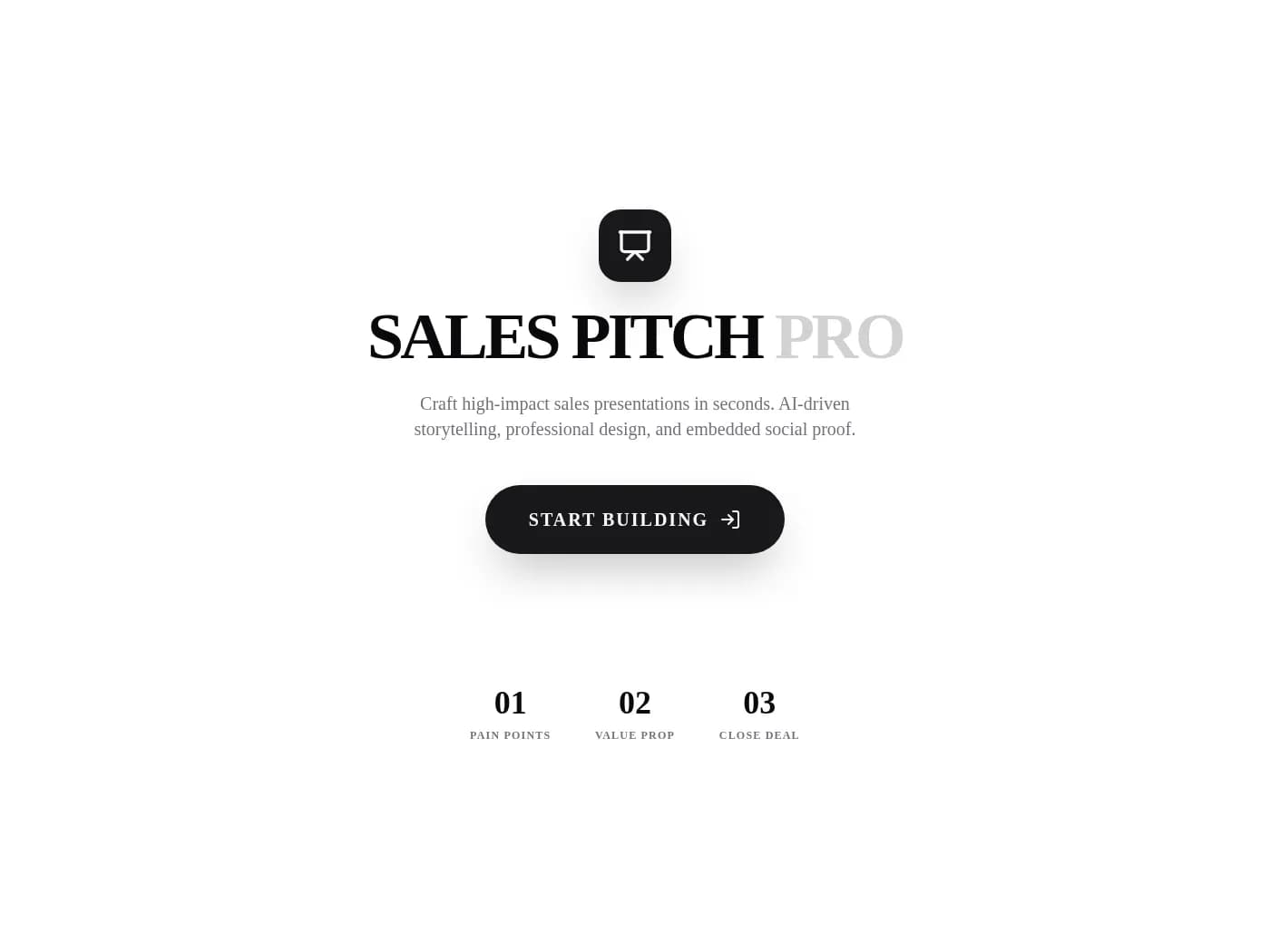 Sales Pitch Deck Pro