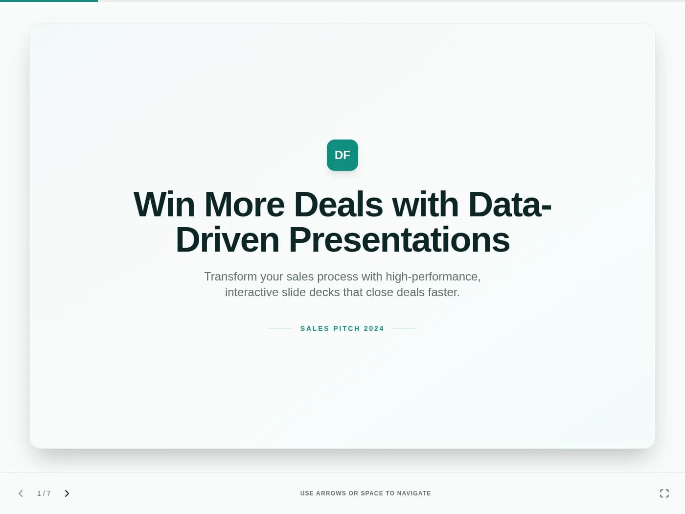 Sales Pitch Deck Pro