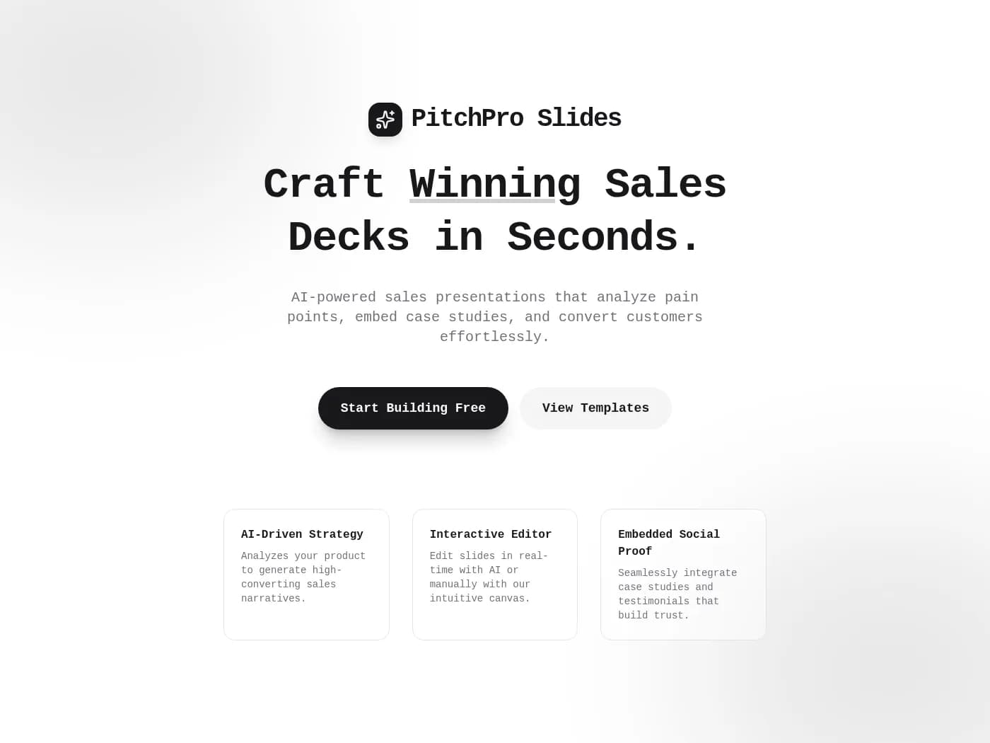 PitchPro Slides