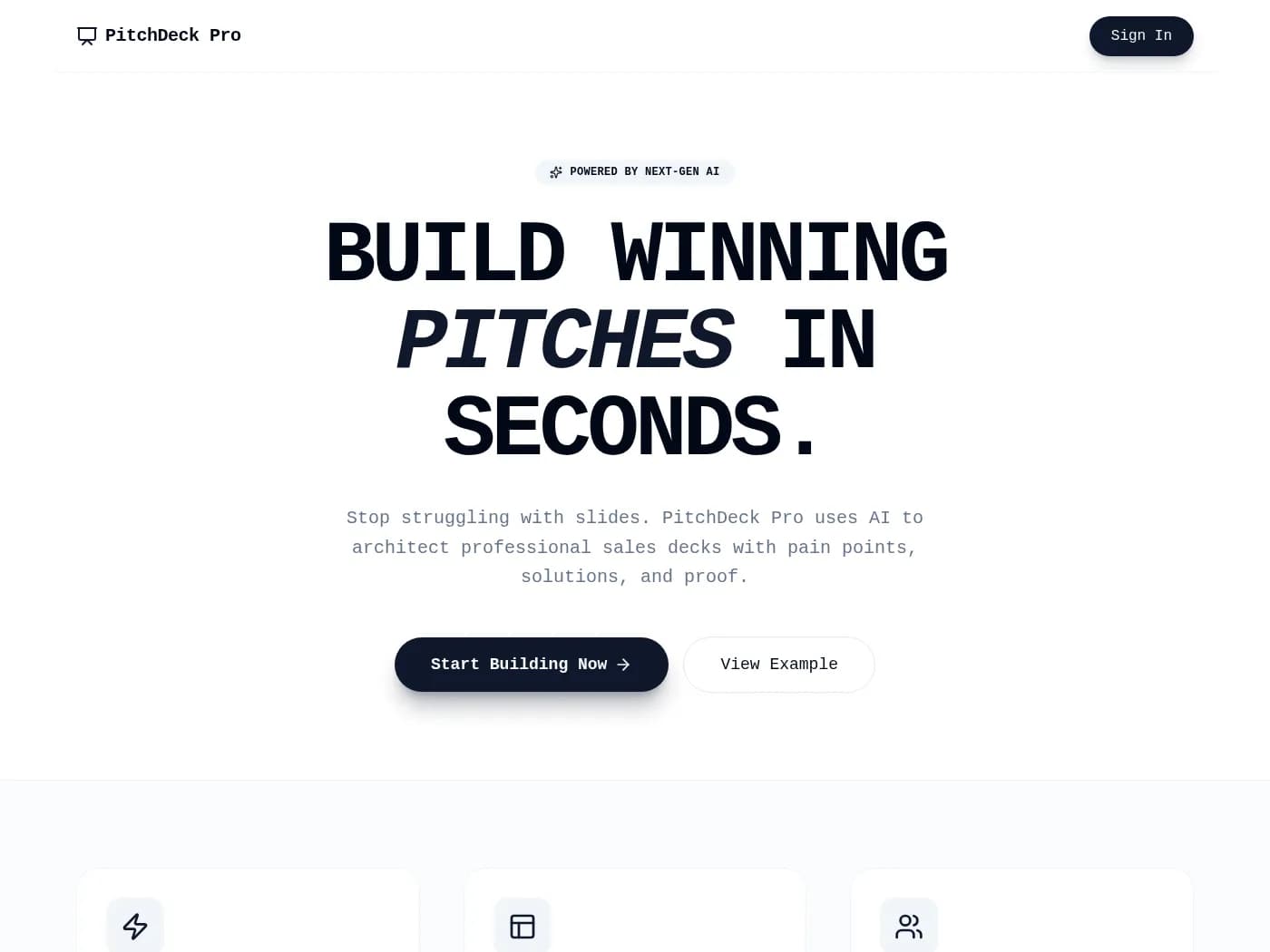 PitchDeck Pro