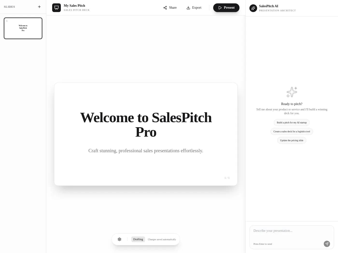 SalesPitch Pro Deck