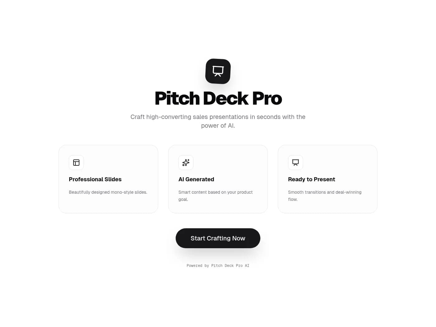 Pitch Deck Pro