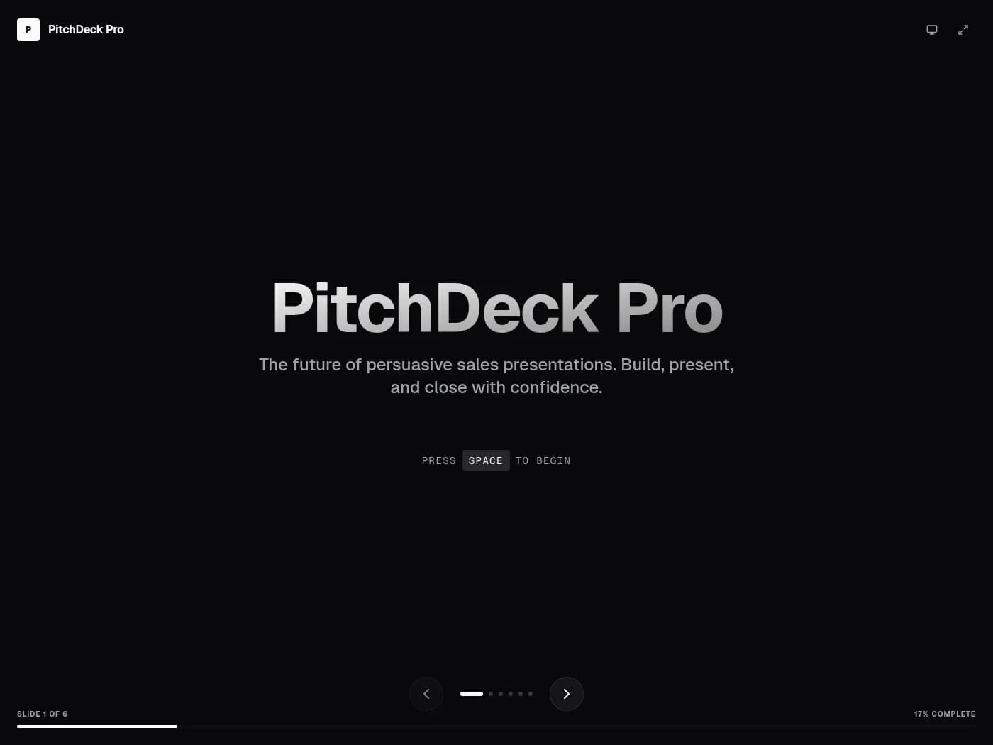 Sales Pitch Deck Pro