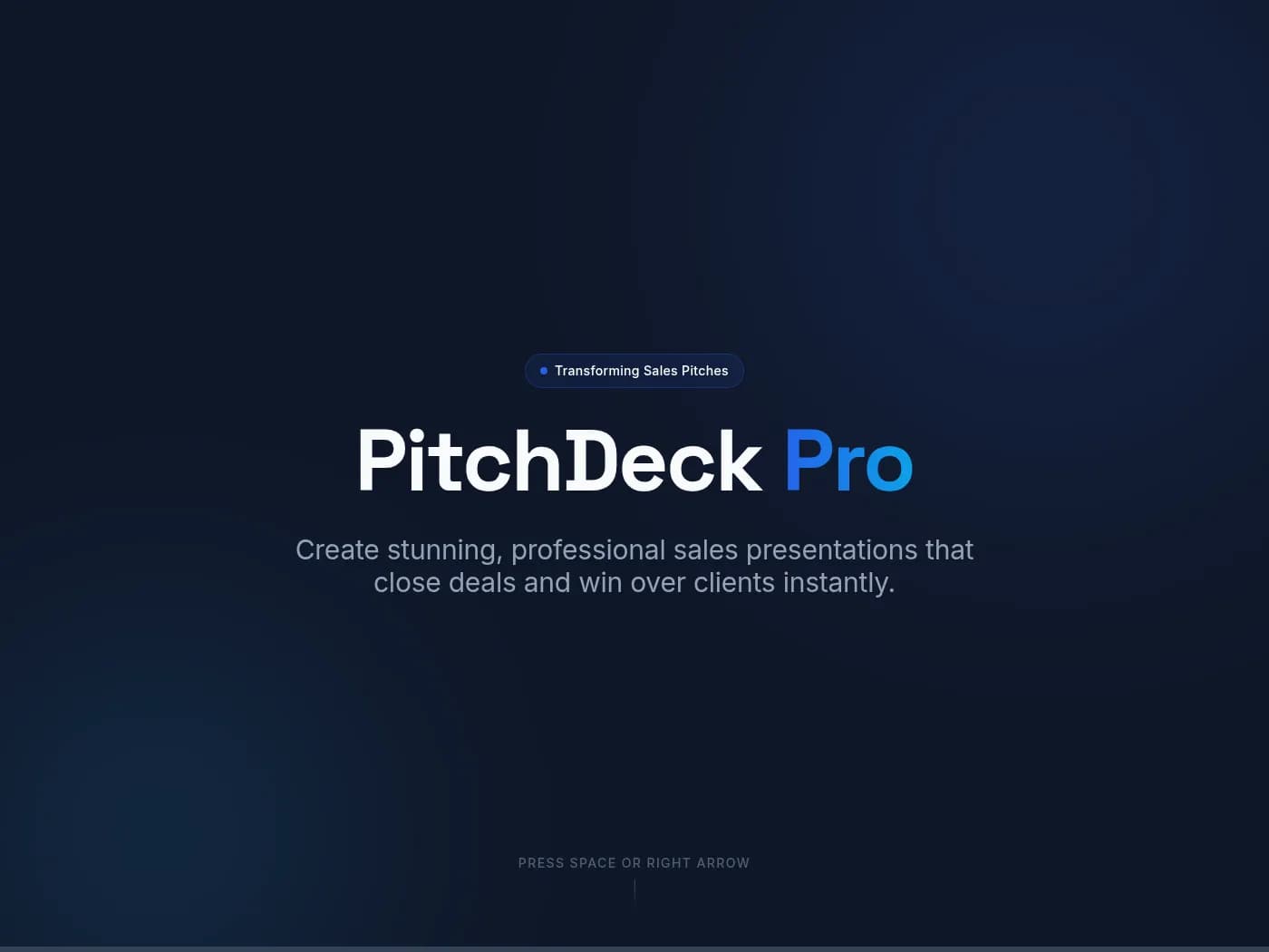 PitchDeck Pro Slides