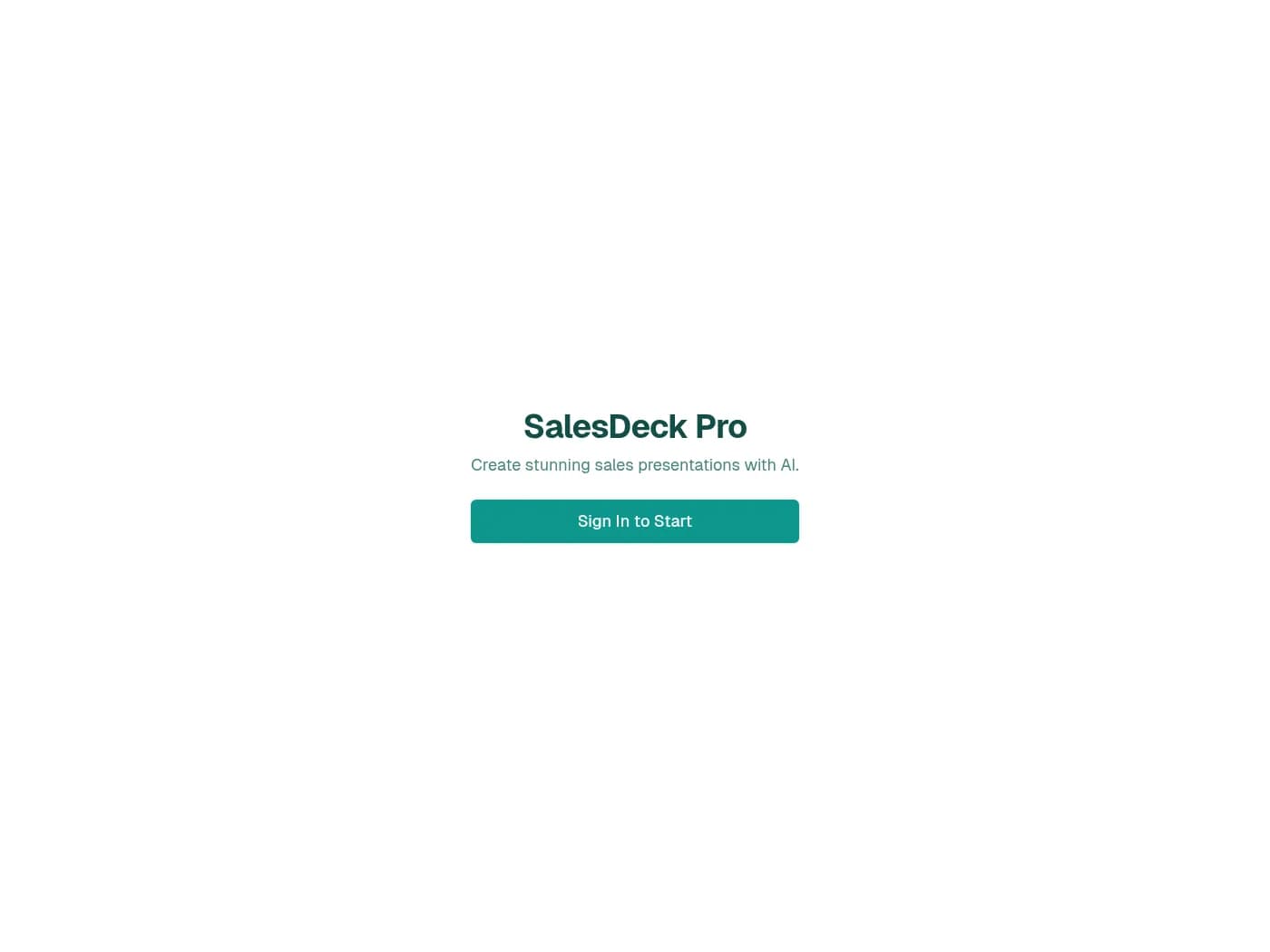 SalesDeck Pro