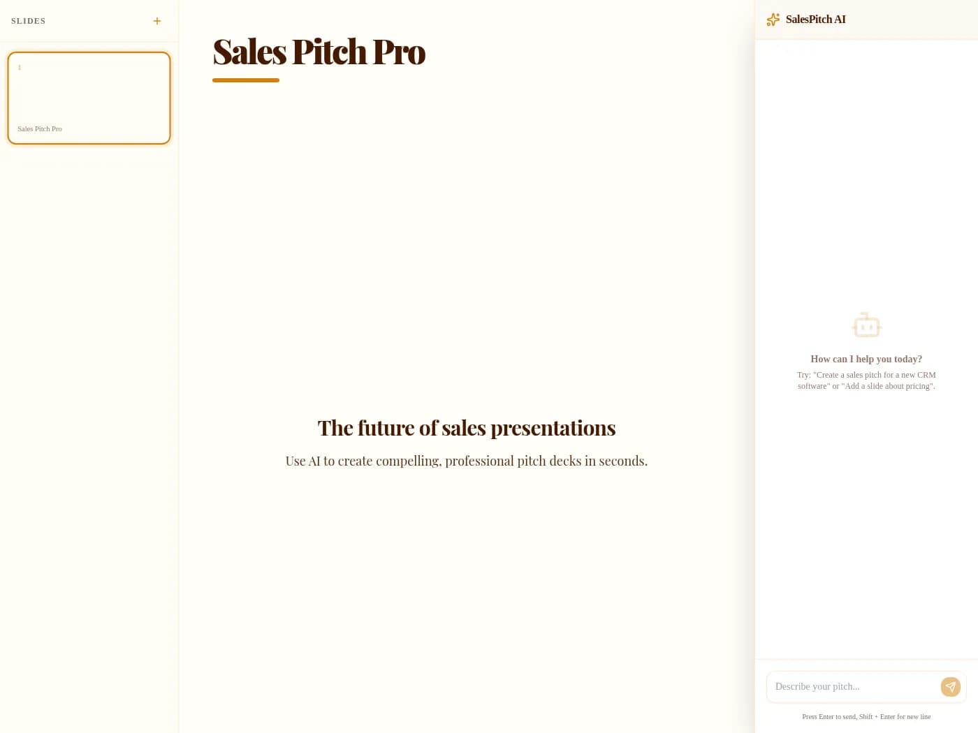 Sales Pitch Deck Pro
