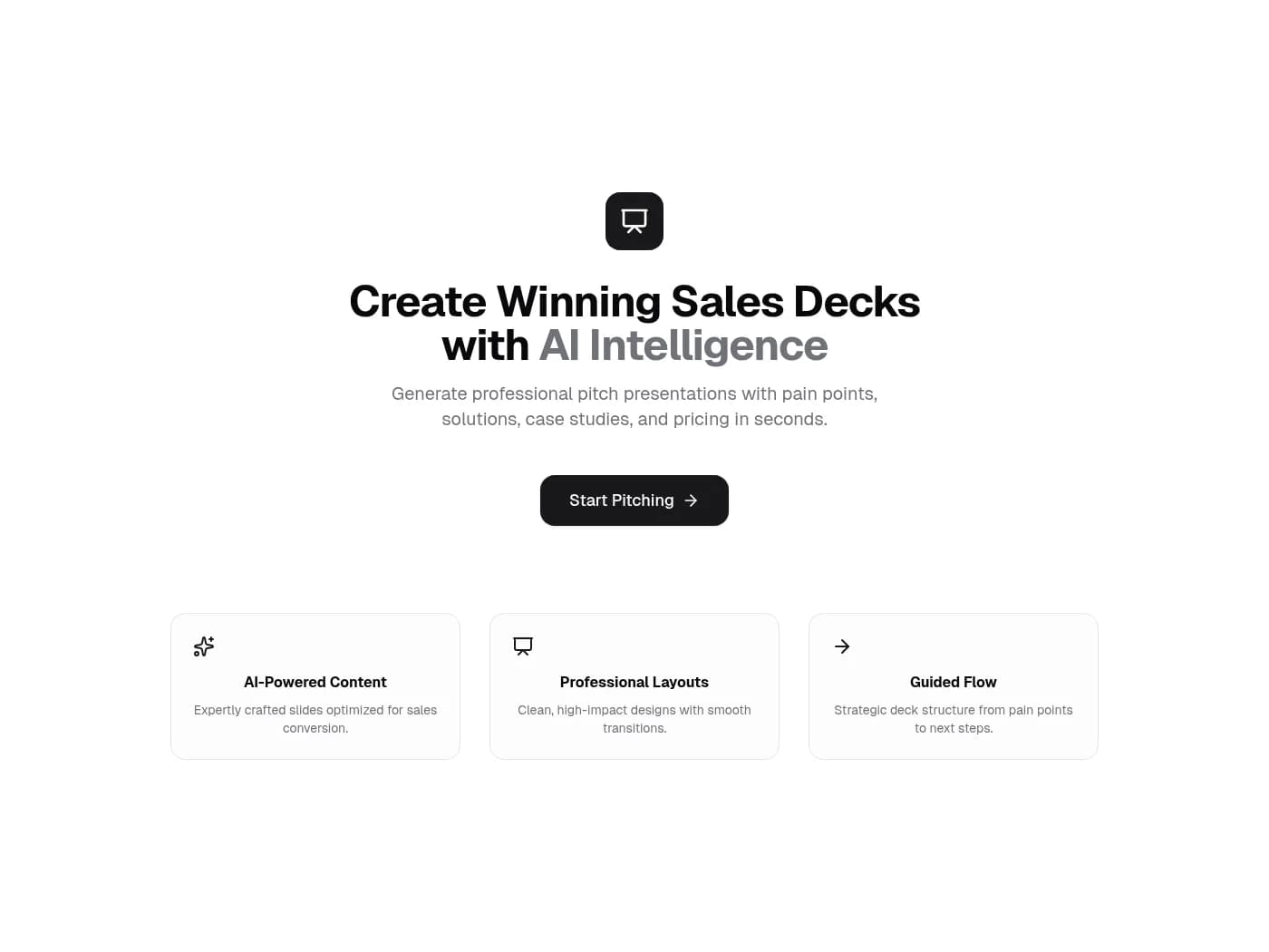 Sales Pitch Deck Pro