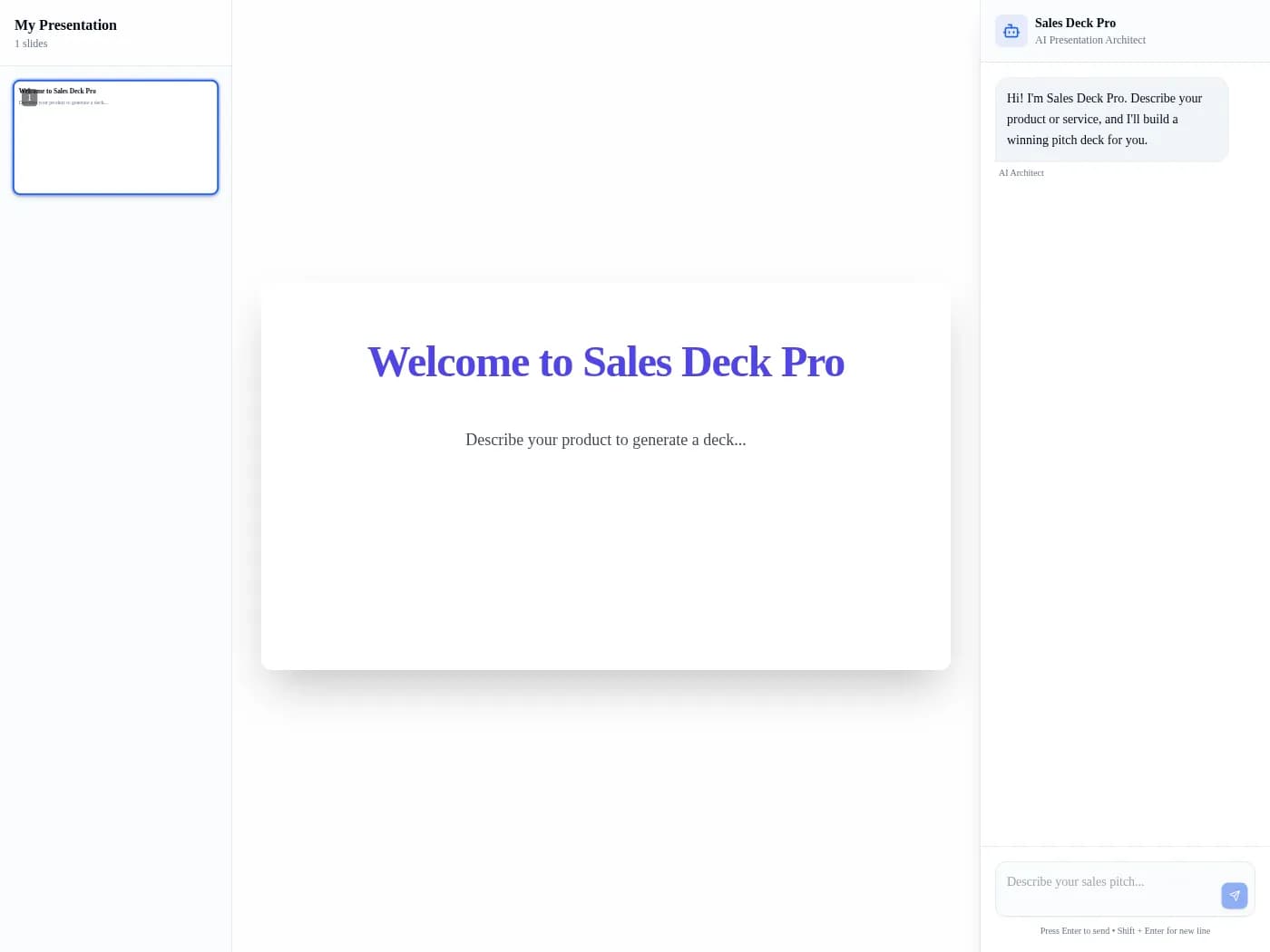 Sales Deck Pro