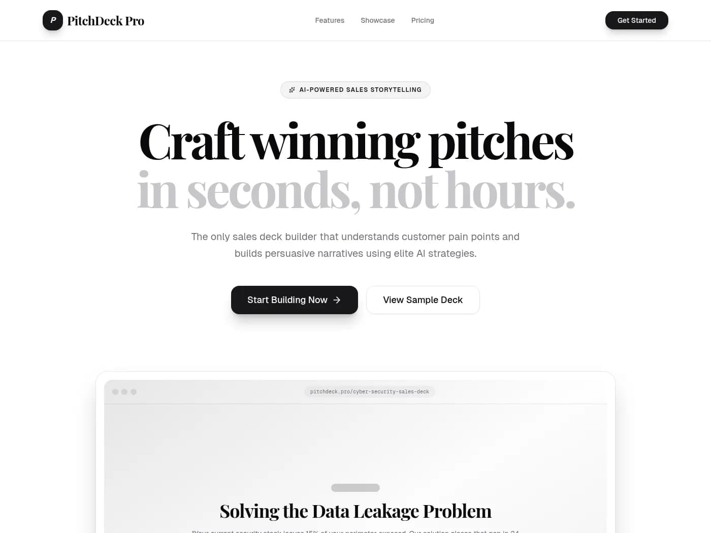 Sales Pitch Deck Pro