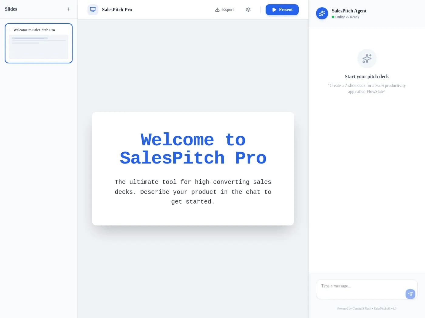 SalesPitch Pro Deck