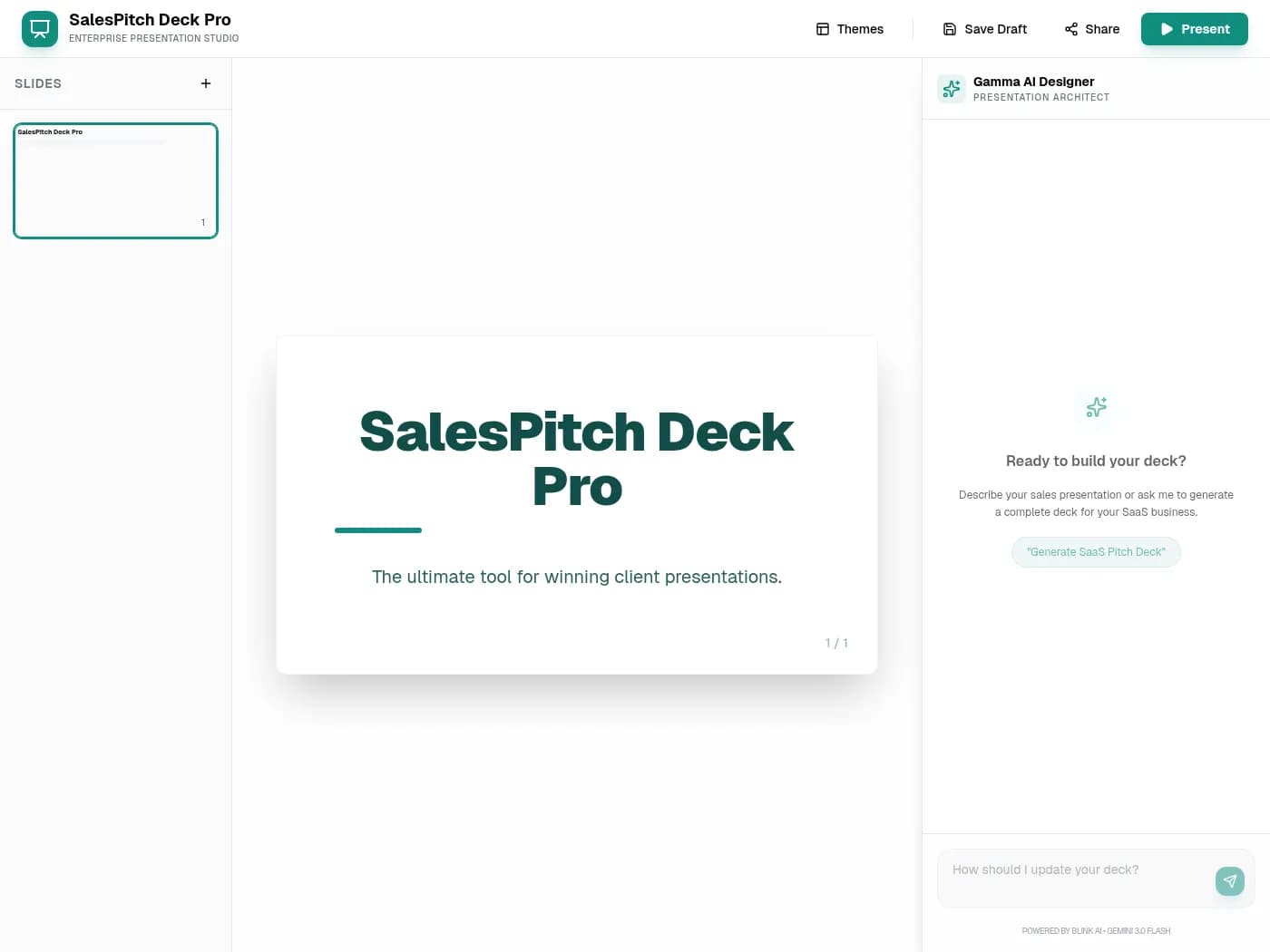 SalesPitch Deck Pro