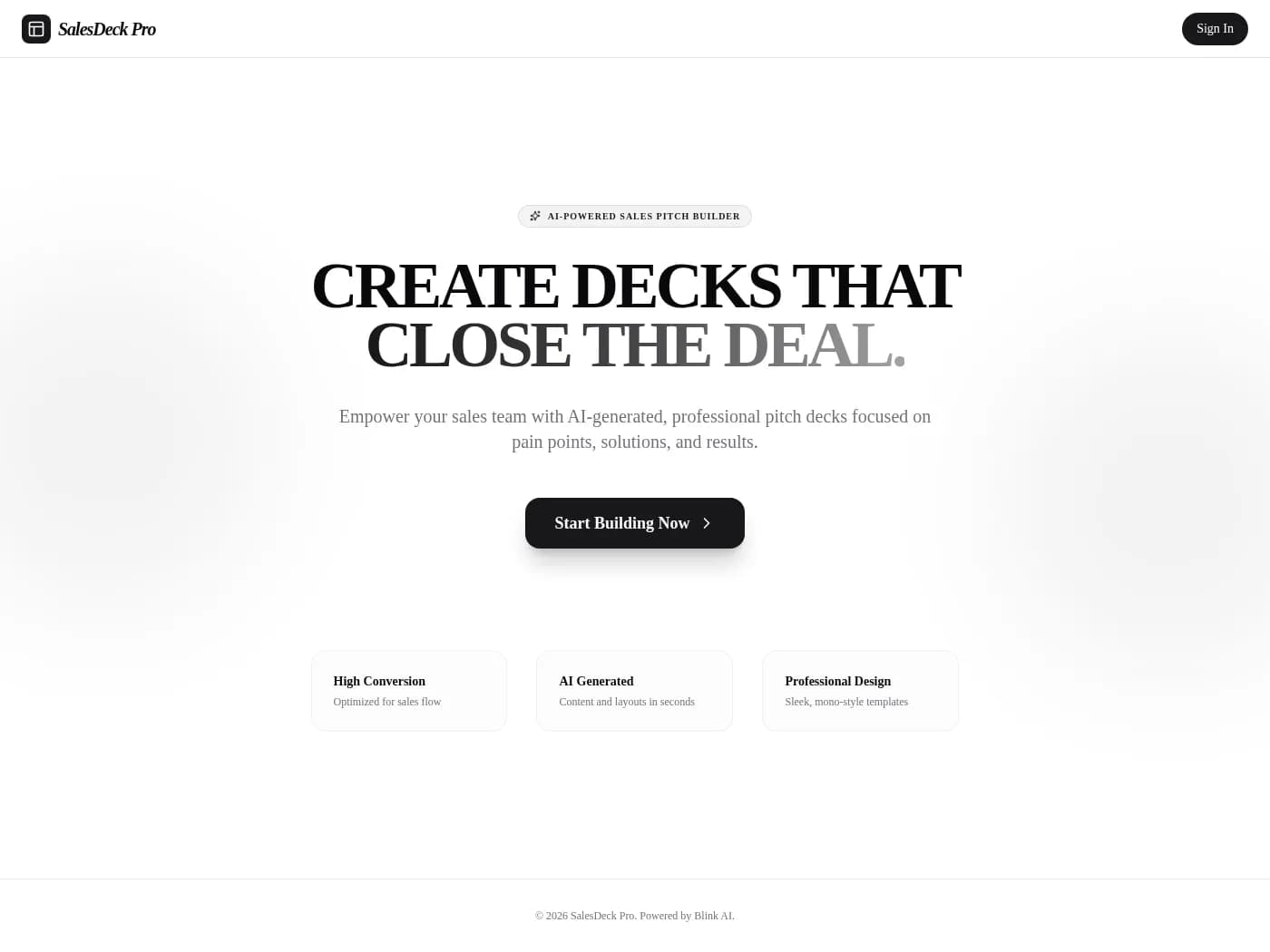 SalesDeck Pro