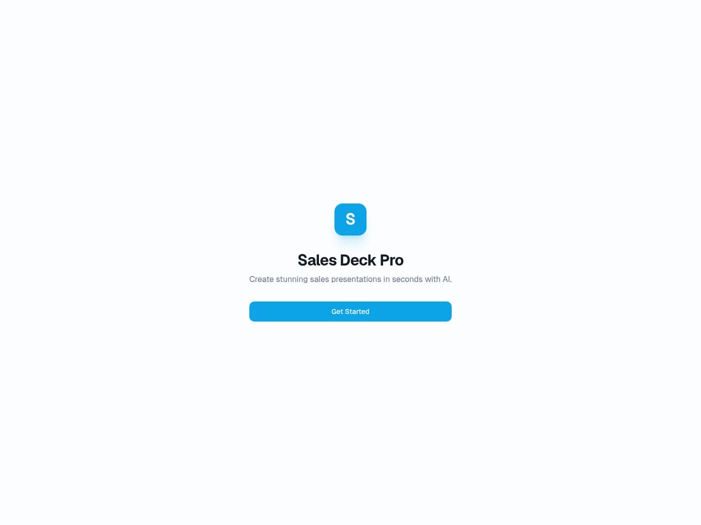 Sales Deck Pro