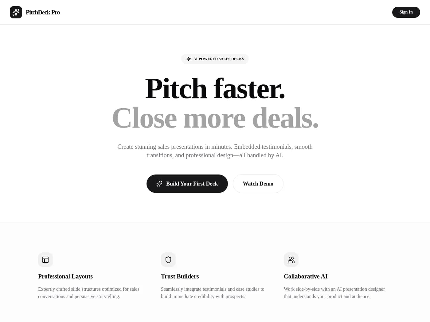 PitchDeck Pro