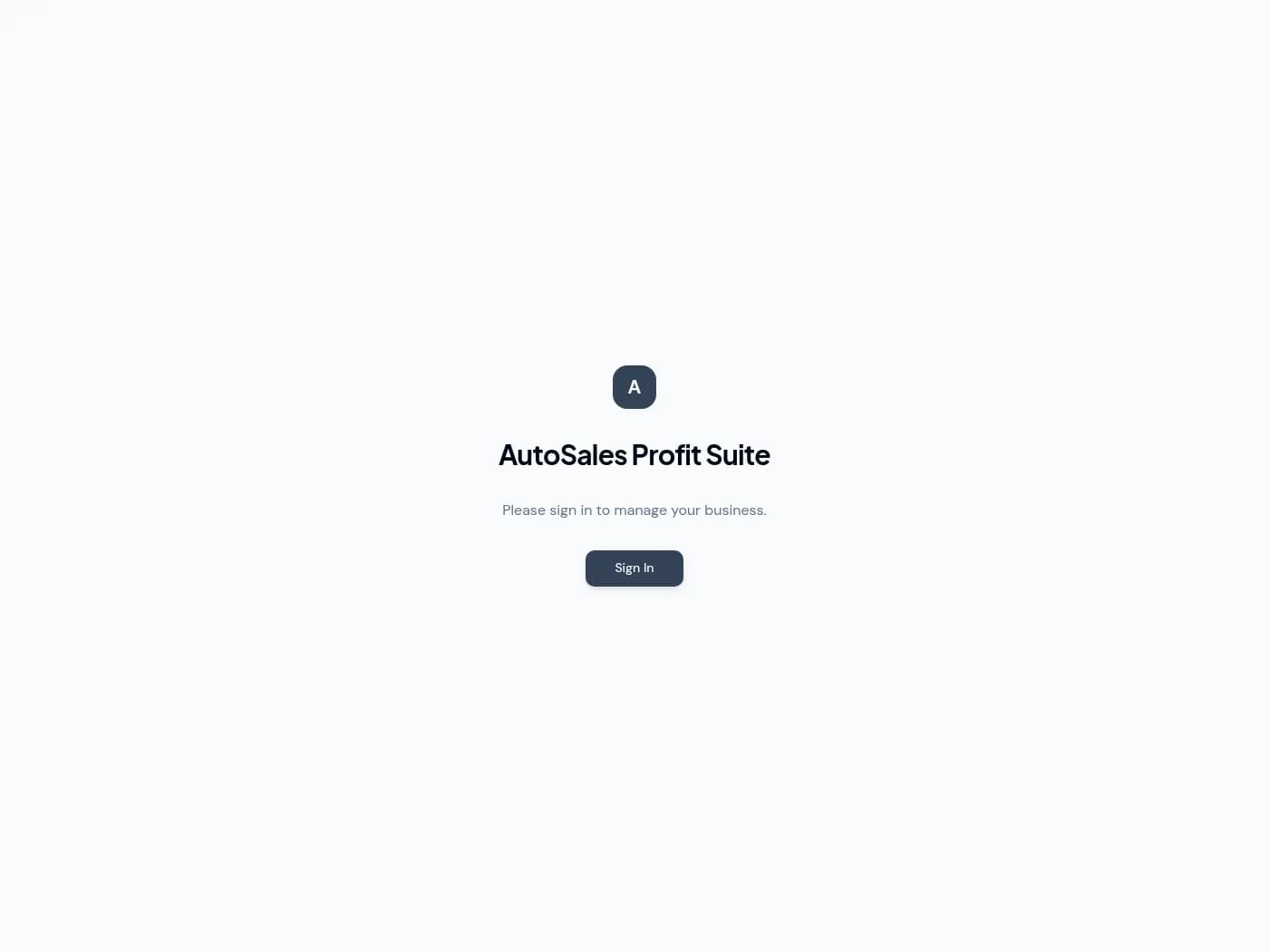 AutoSales Profit Suite