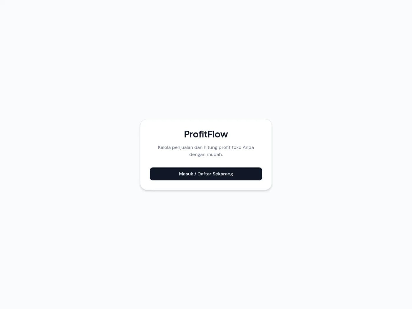 Sales Profit Tracker