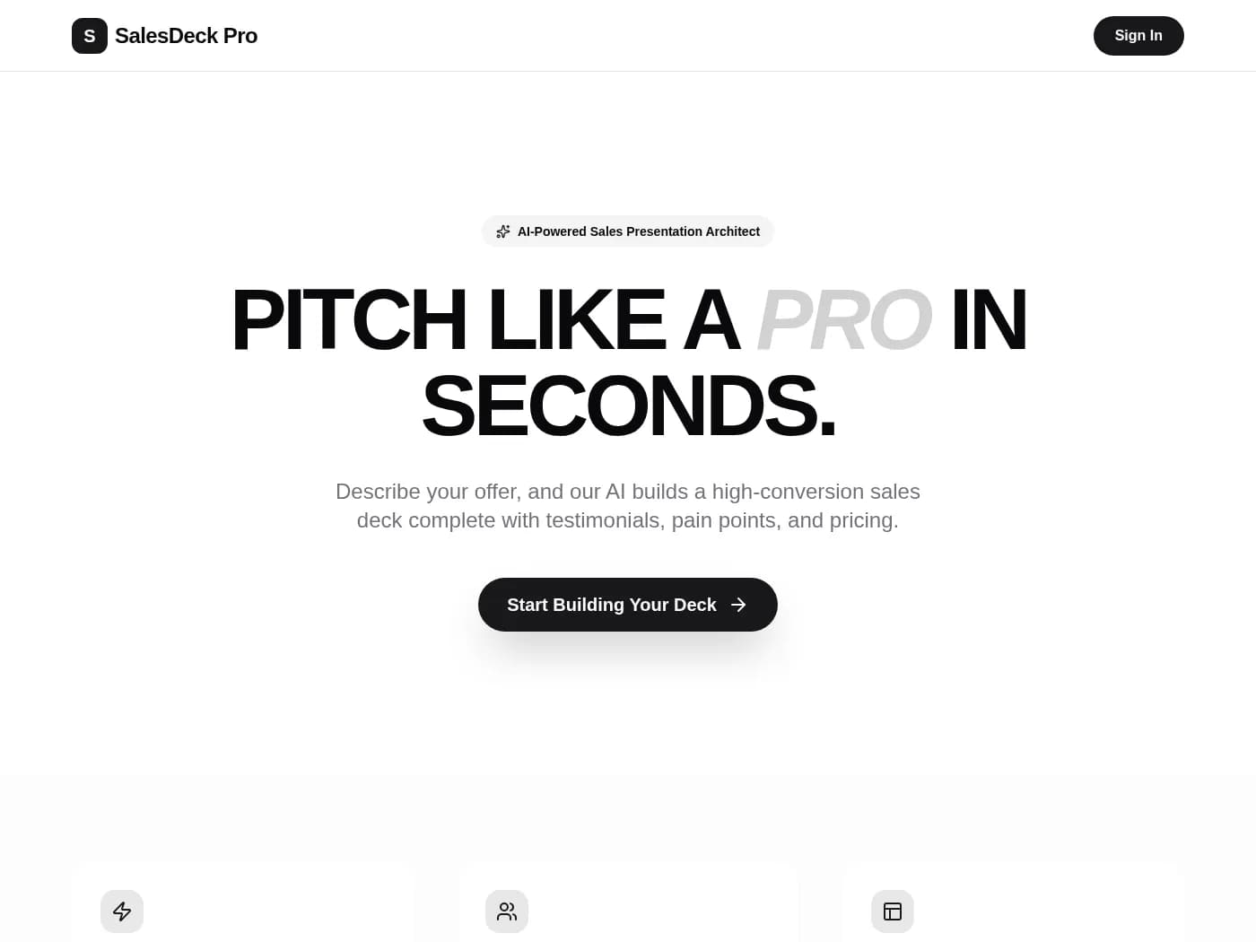 SalesDeck Pro