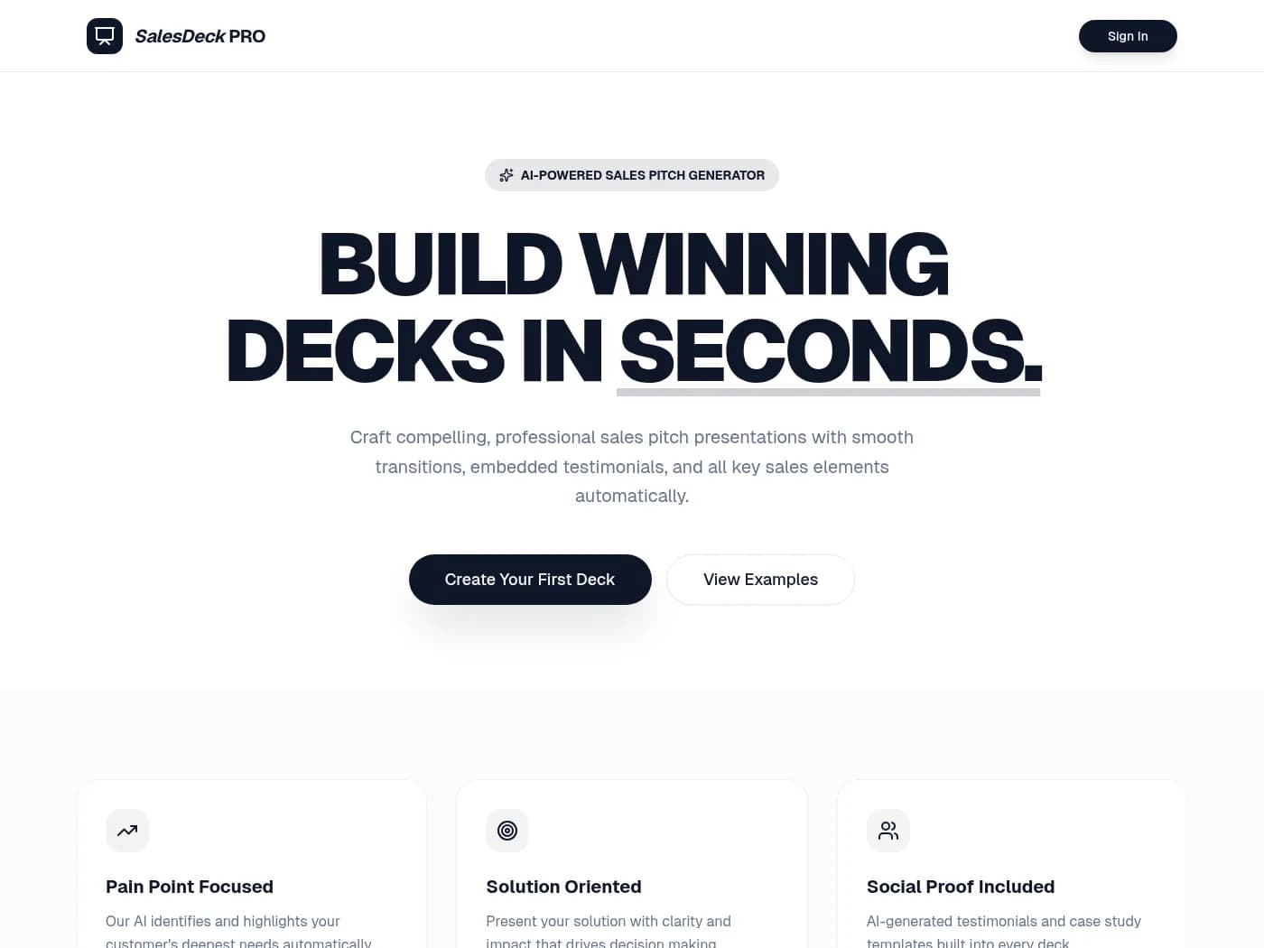 SalesDeck Pro