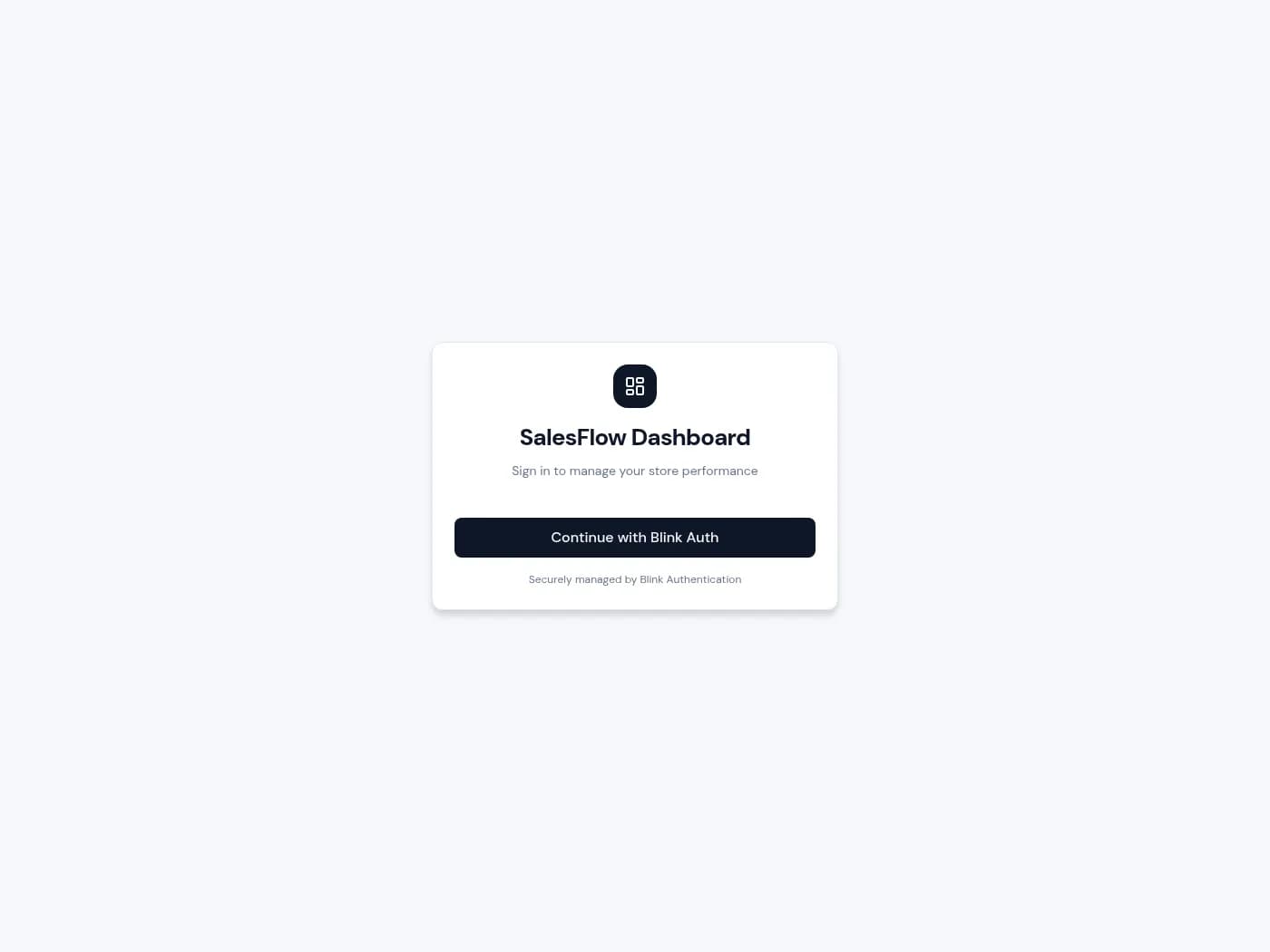 SalesFlow Dashboard