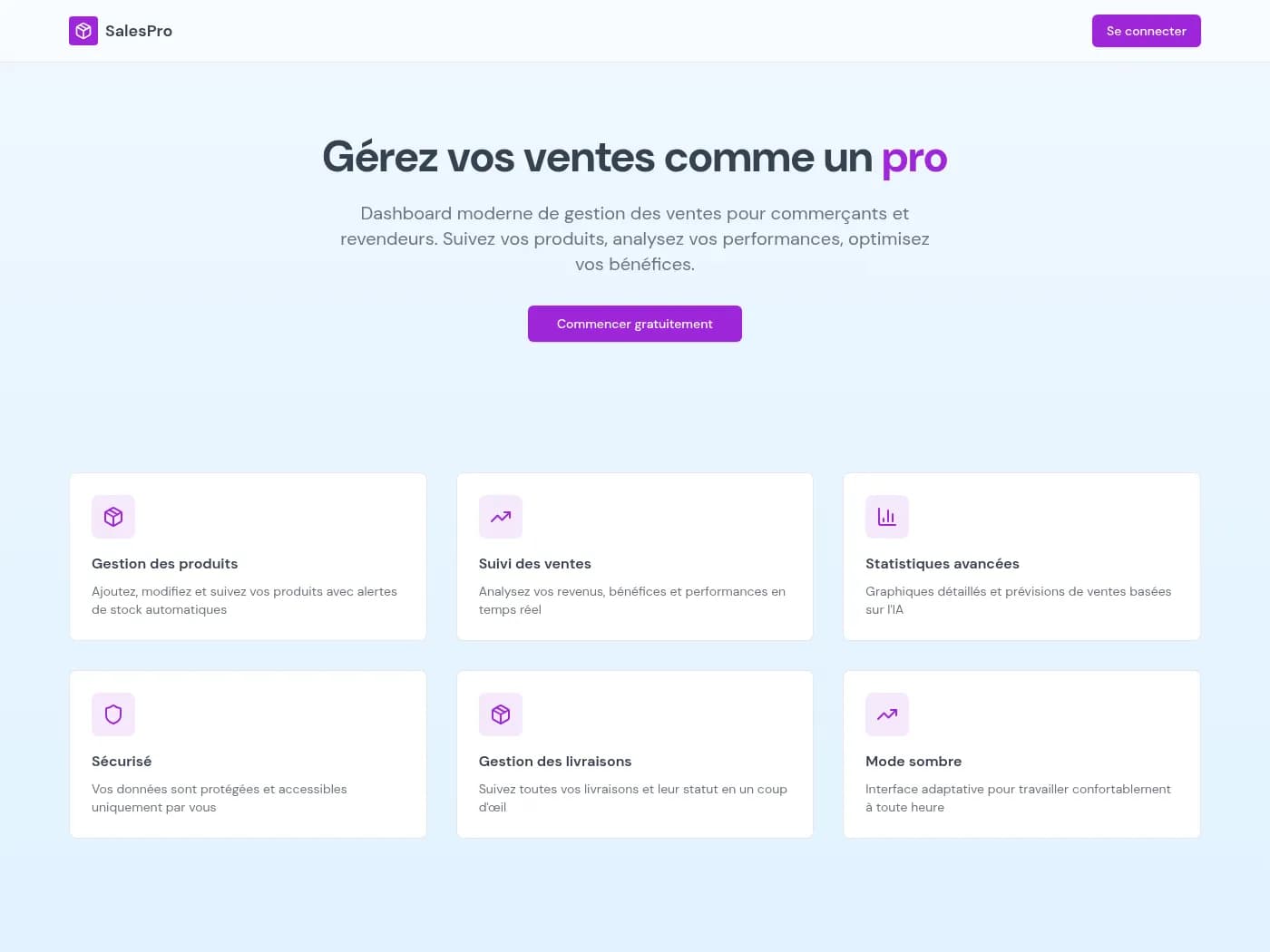 SalesPro Dashboard