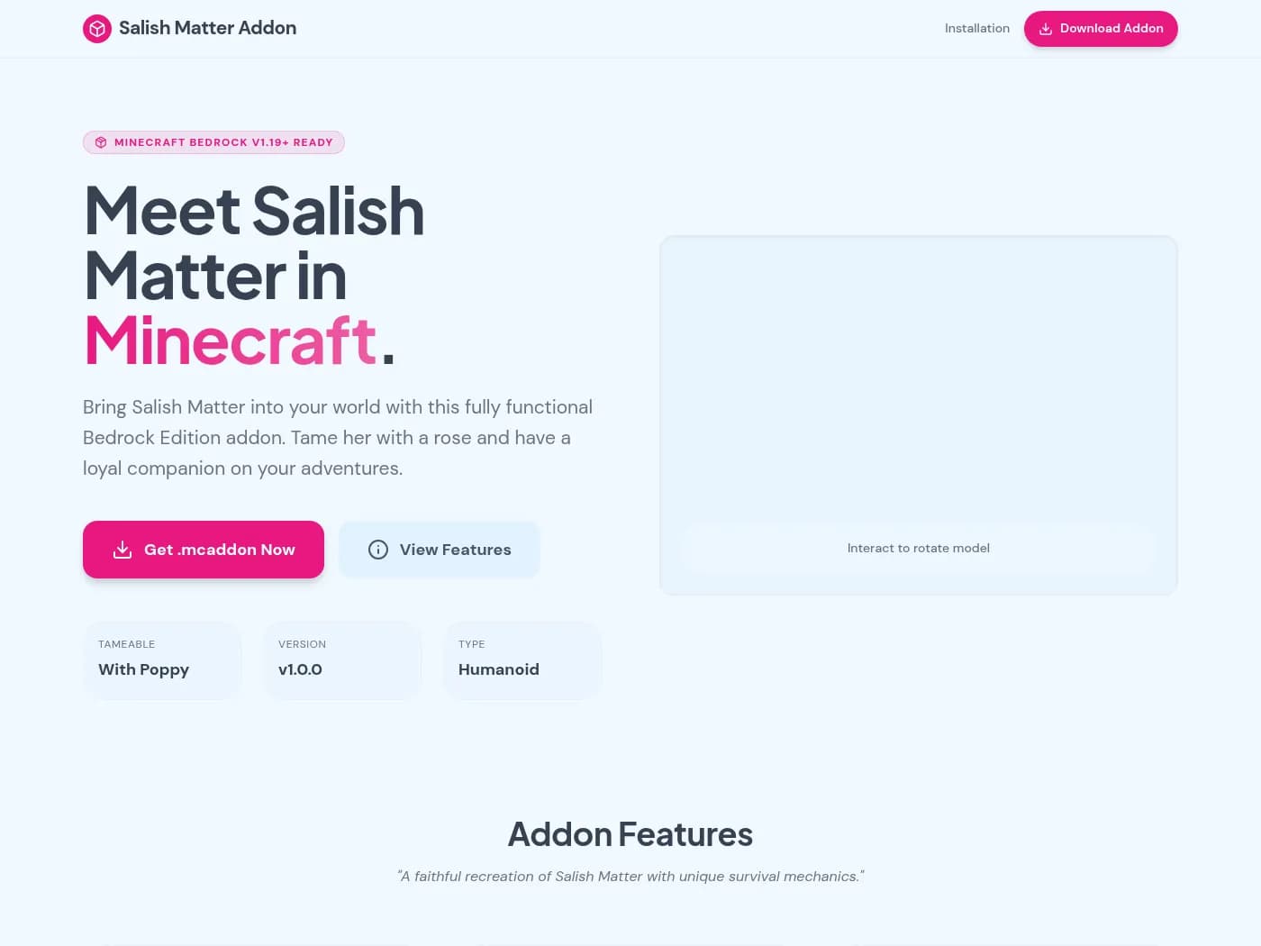 Salish Matter Addon
