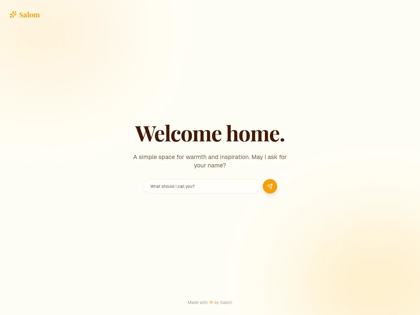 Salom Greeting App