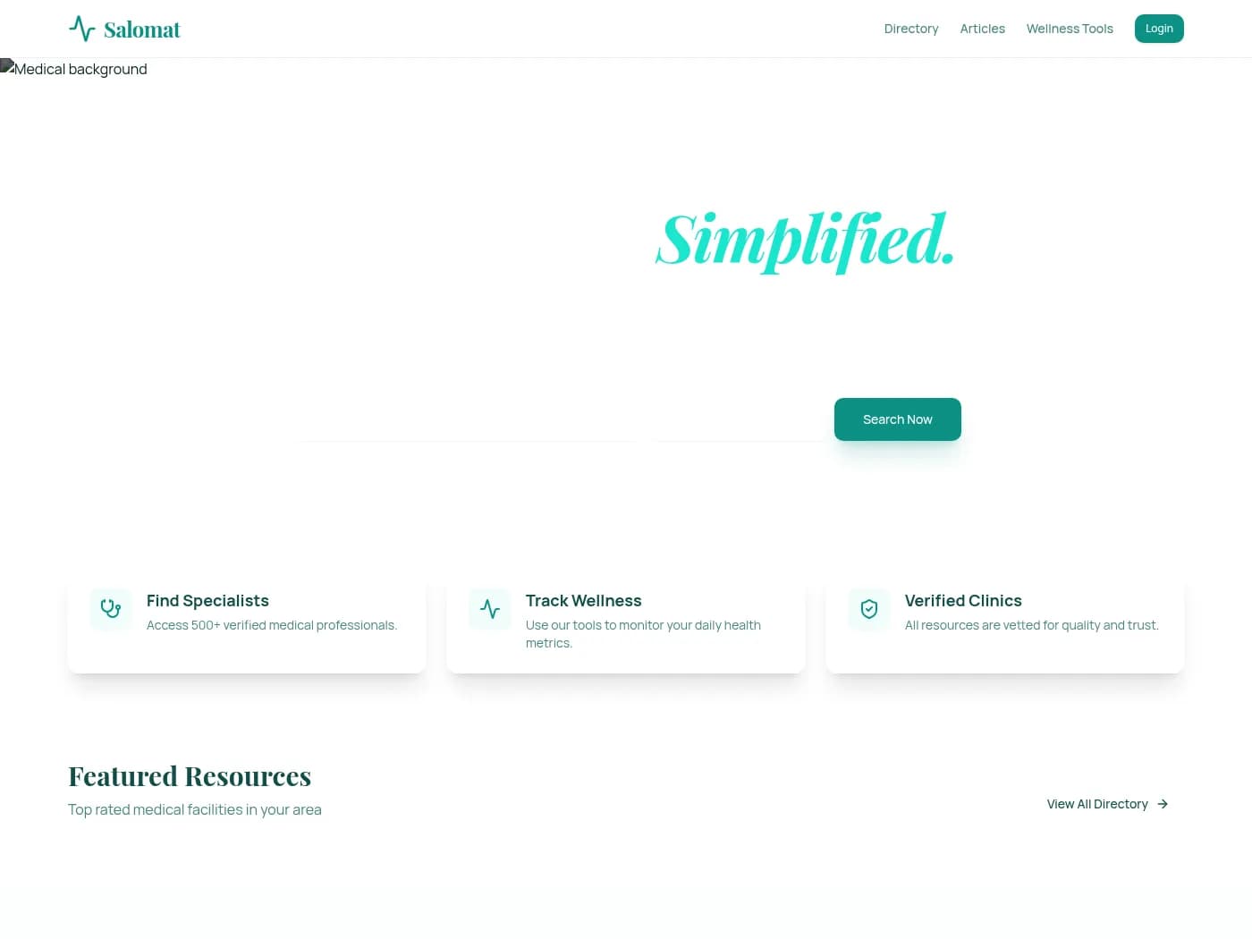 Salomat Health Portal