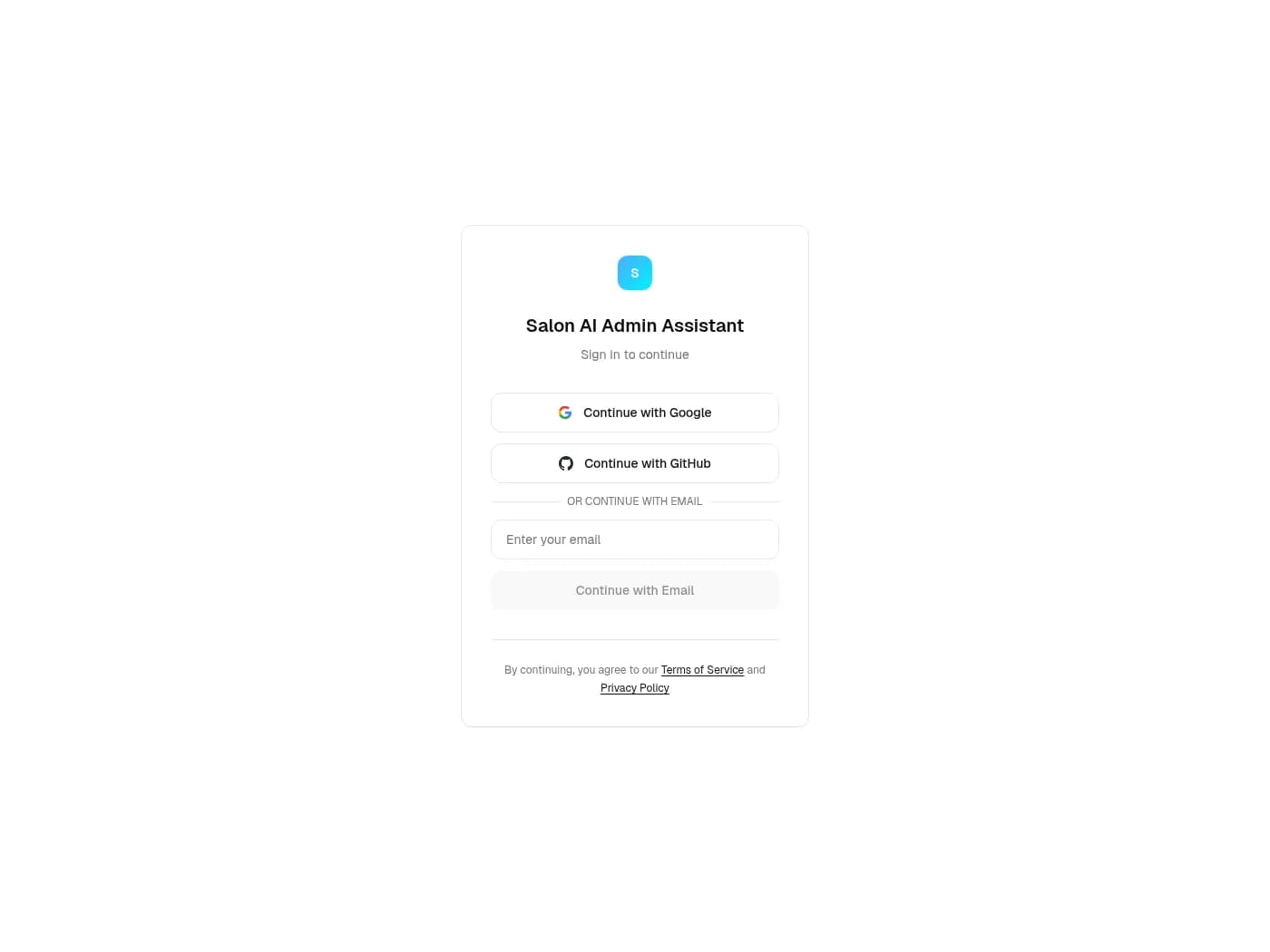 Salon AI Admin Assistant