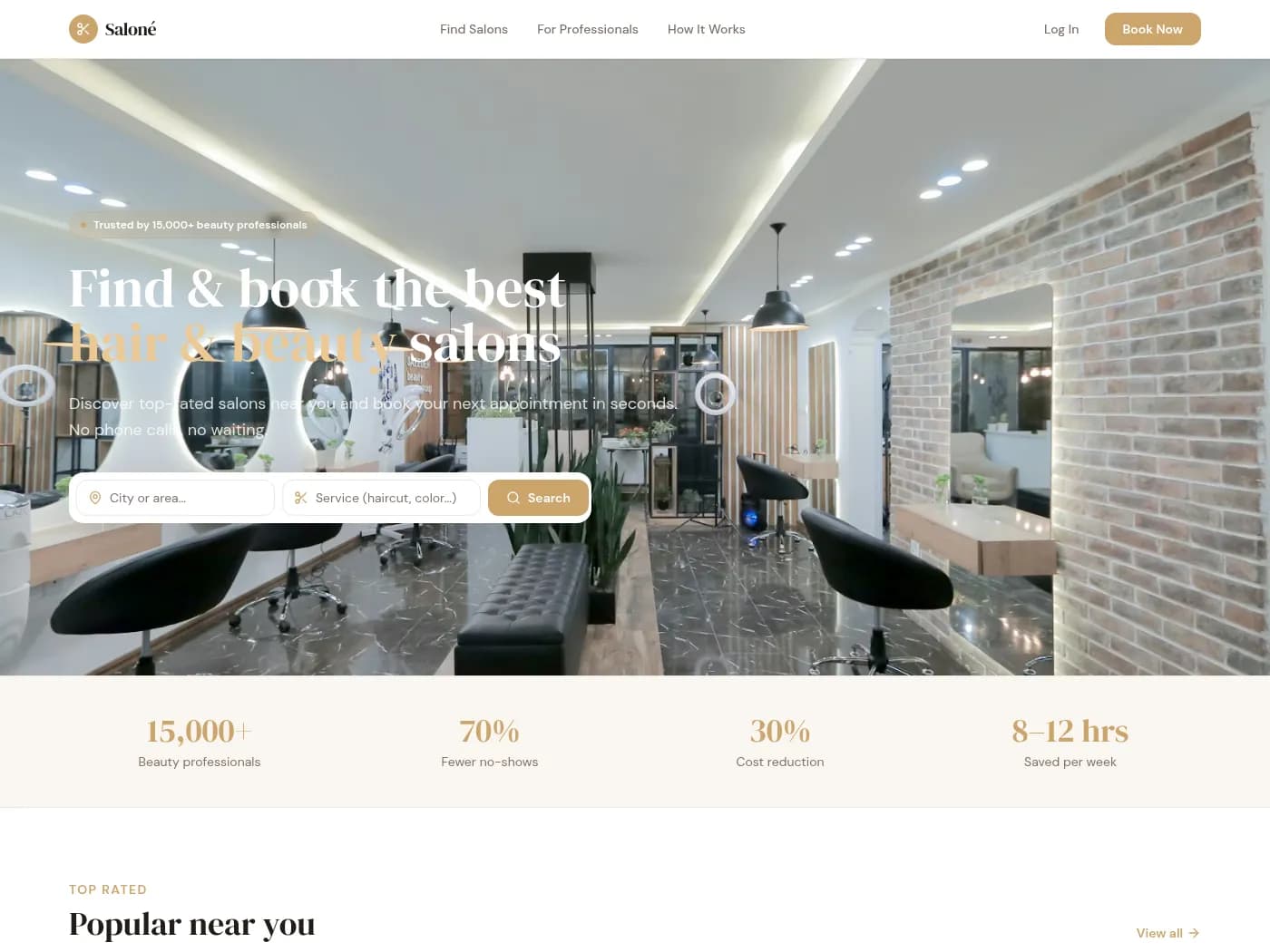 Salon Booking Lite