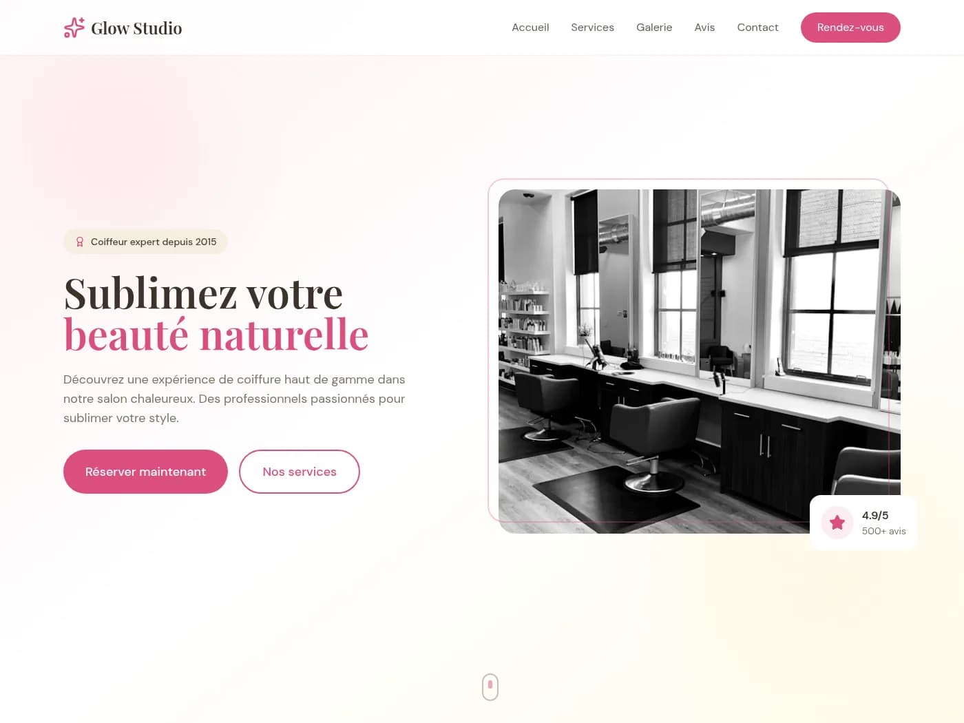 Salon Glow Site