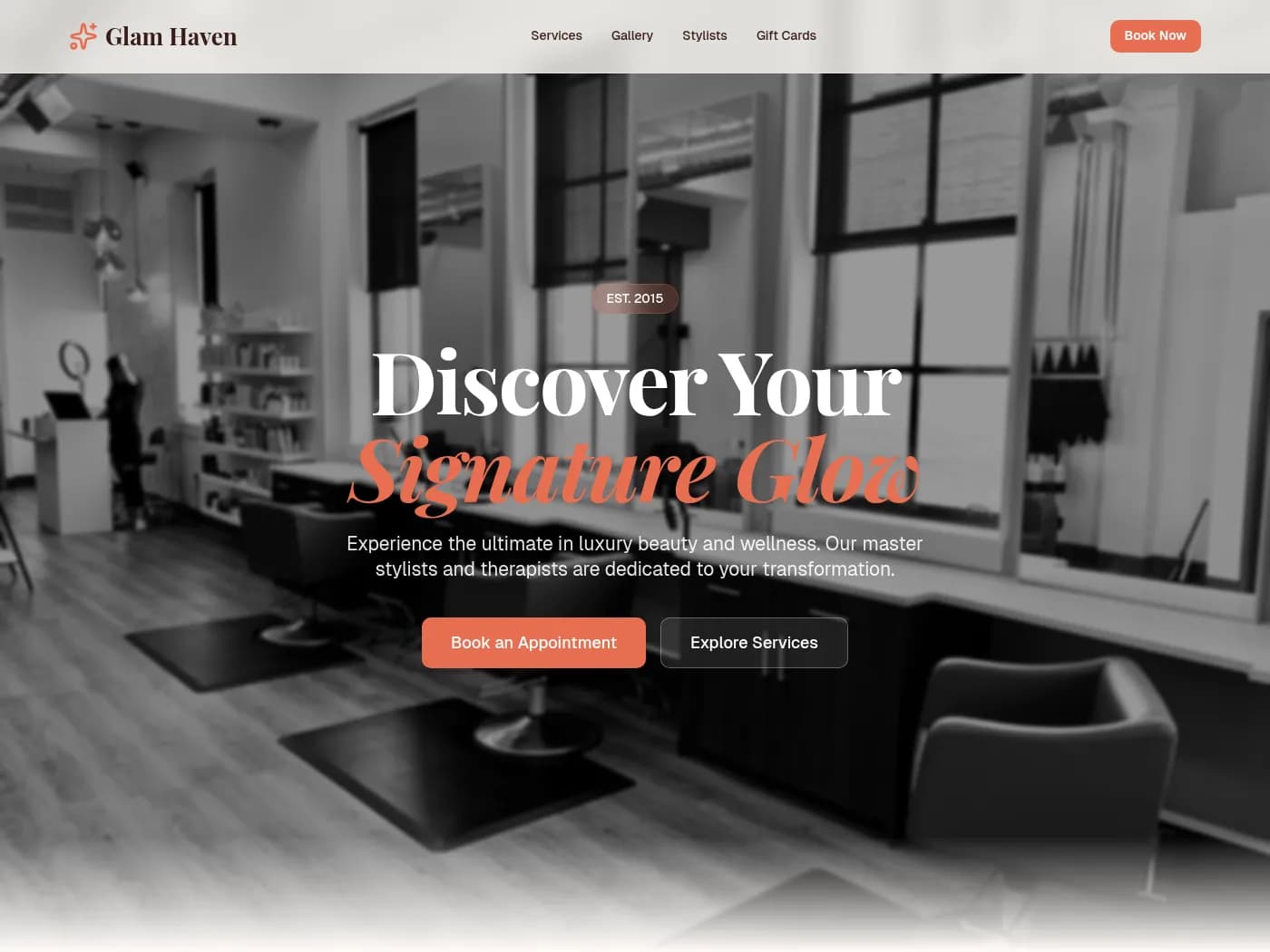 Glam Haven Spa Site