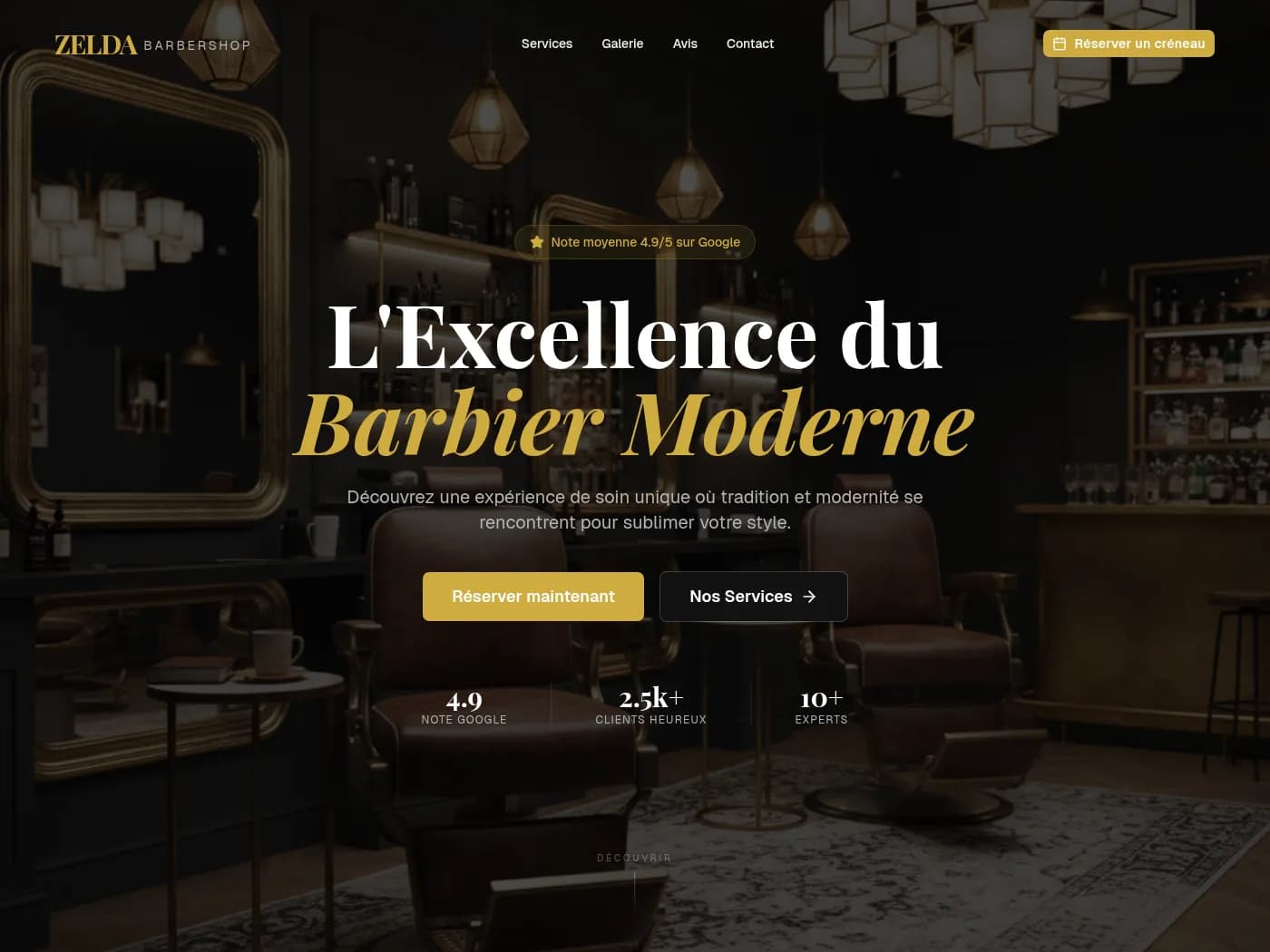 Luxe Salon Landing Page